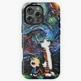 Calvin Inspired Cartoon Art Design iPhone Case 17 16 15 14 13 12 11 Pro ...
