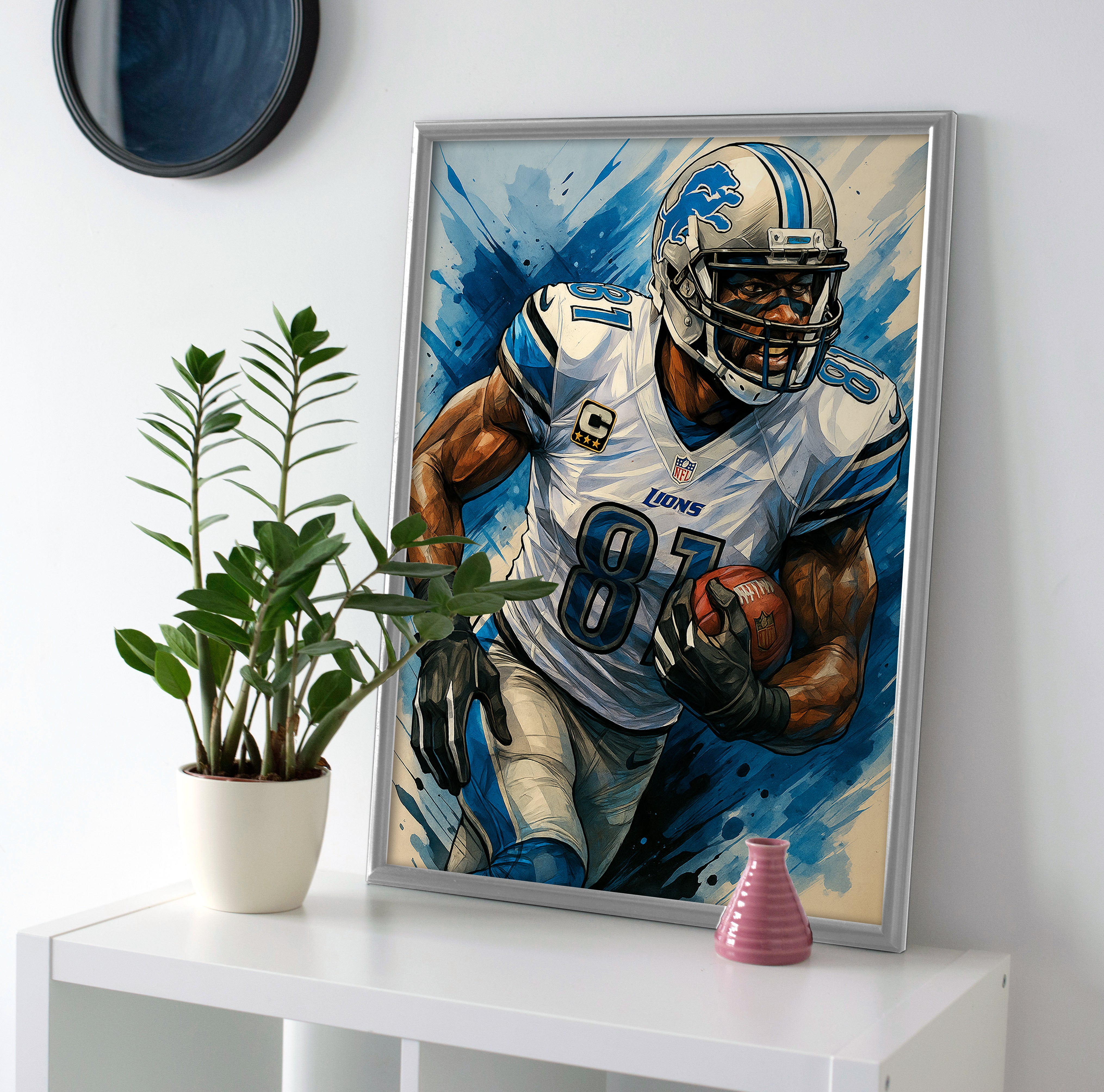 Calvin Johnson Poster or Canvas Wall Art - Walmart.com