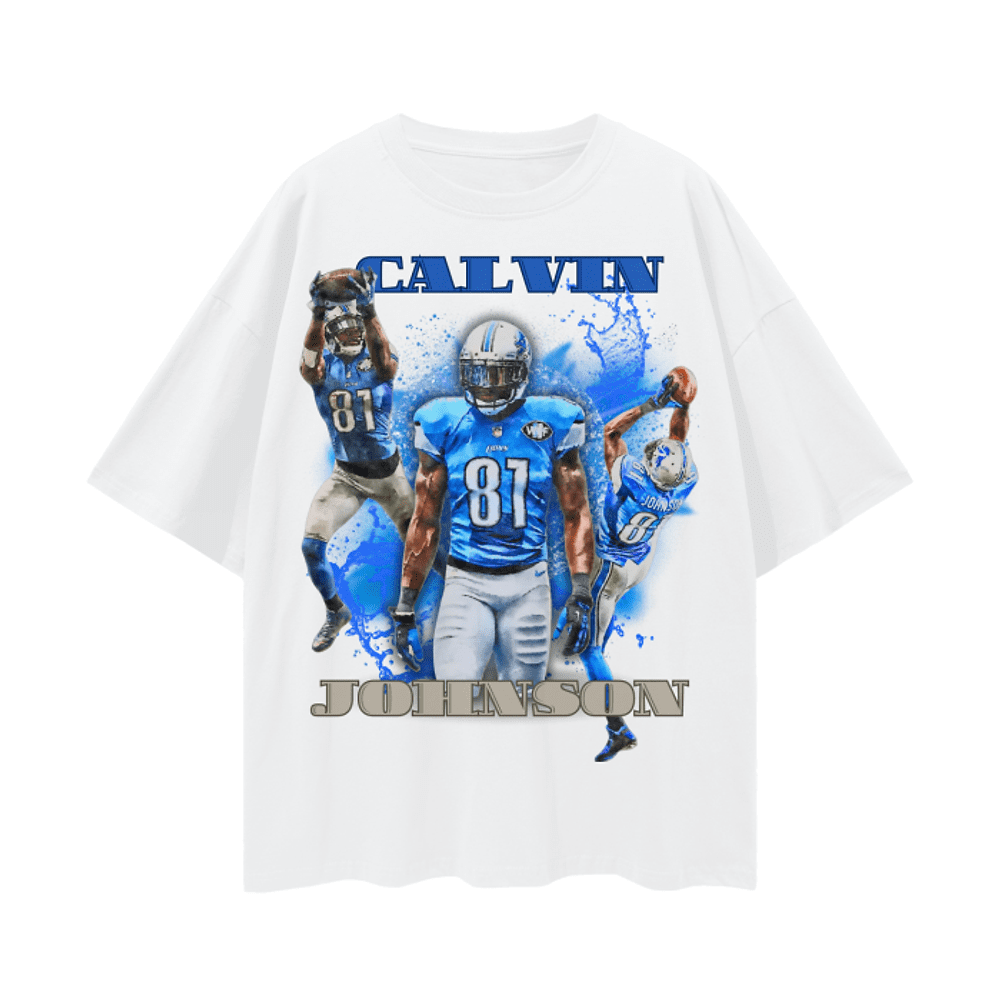 Calvin Johnson! Retro Collage Football Star For Fans Men Women ...