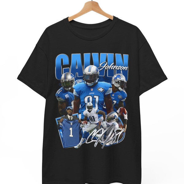 Calvin Johnson v1 Detriot Megatron Mathew Stafford Barry Sanders Jared ...