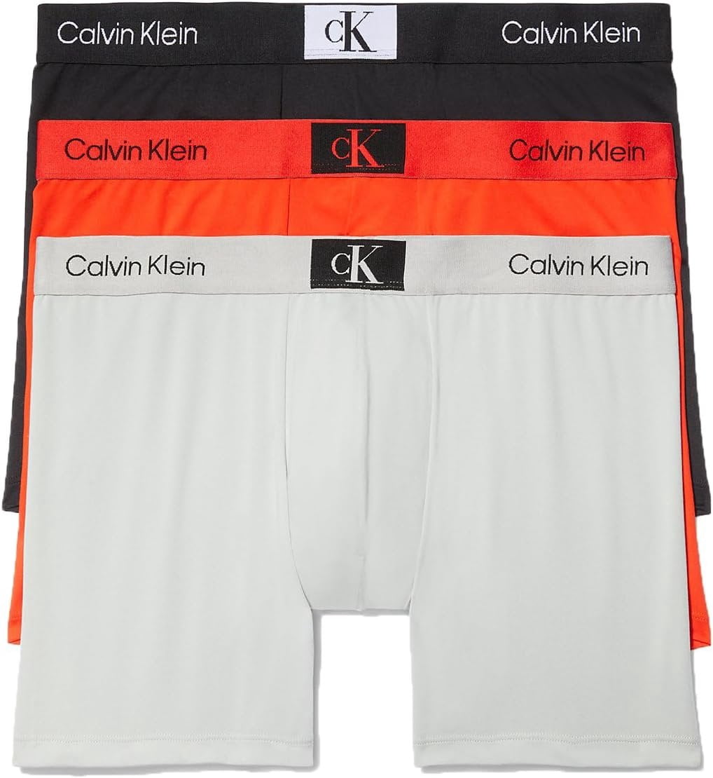 Calvin Klein 1996 3-Pack Micro Boxer Brief Black/Authentic Grey/Hazard ...