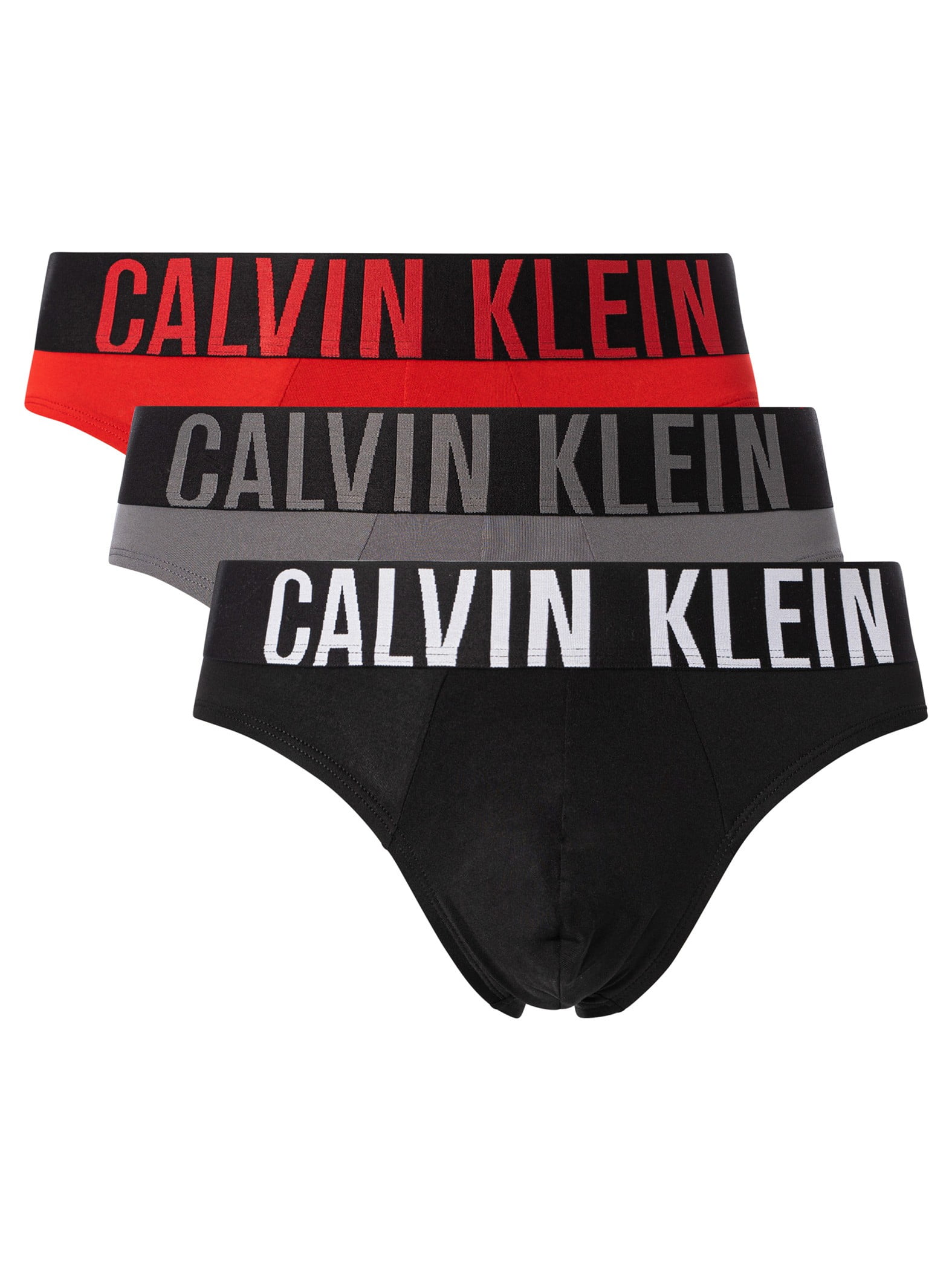 Calvin Klein 3 Pack Intense Power Hip Briefs, Multicoloured - Walmart.com
