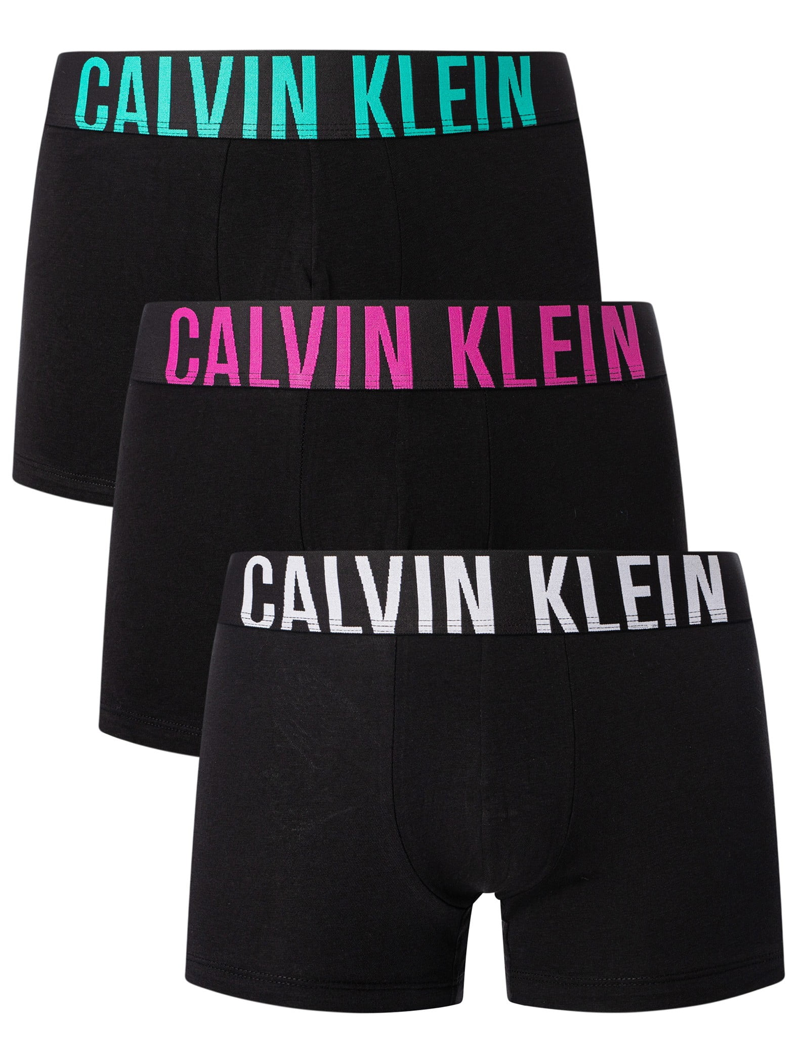 Calvin Klein 3 Pack Intense Power Trunks, Black - Walmart.com