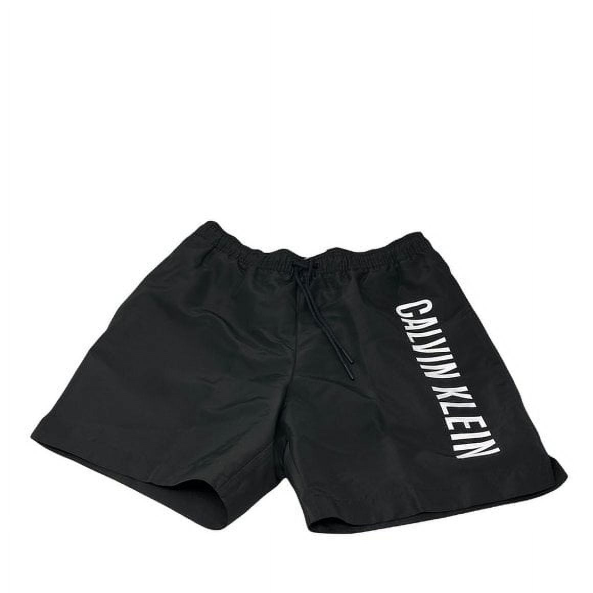Calvin Klein 6999 5700 001 Swim Tape Sport Shorts Black Logo - Walmart.com