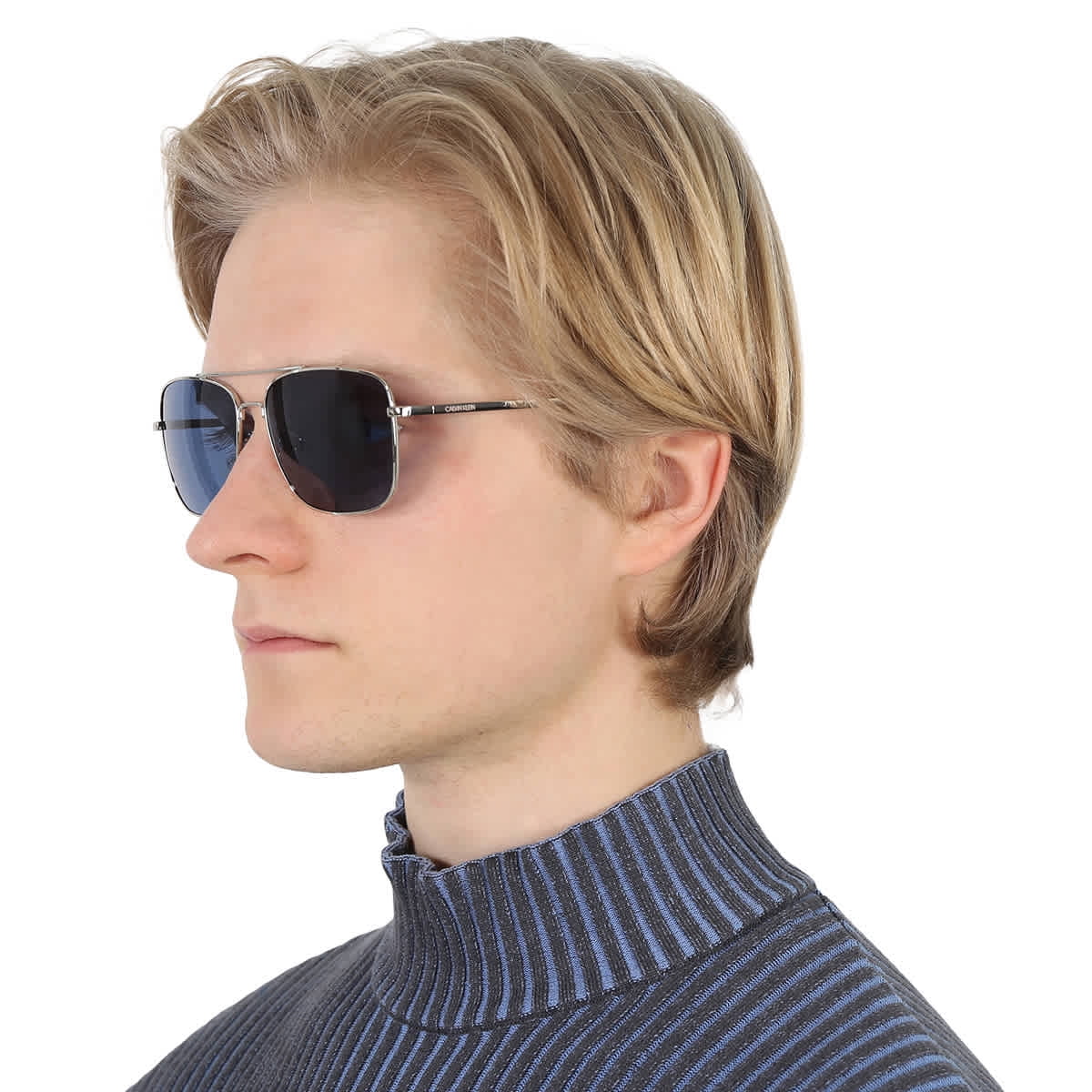 Calvin Klein Blue Navigator Men's Sunglasses CK19136S 045 57 - Walmart.com