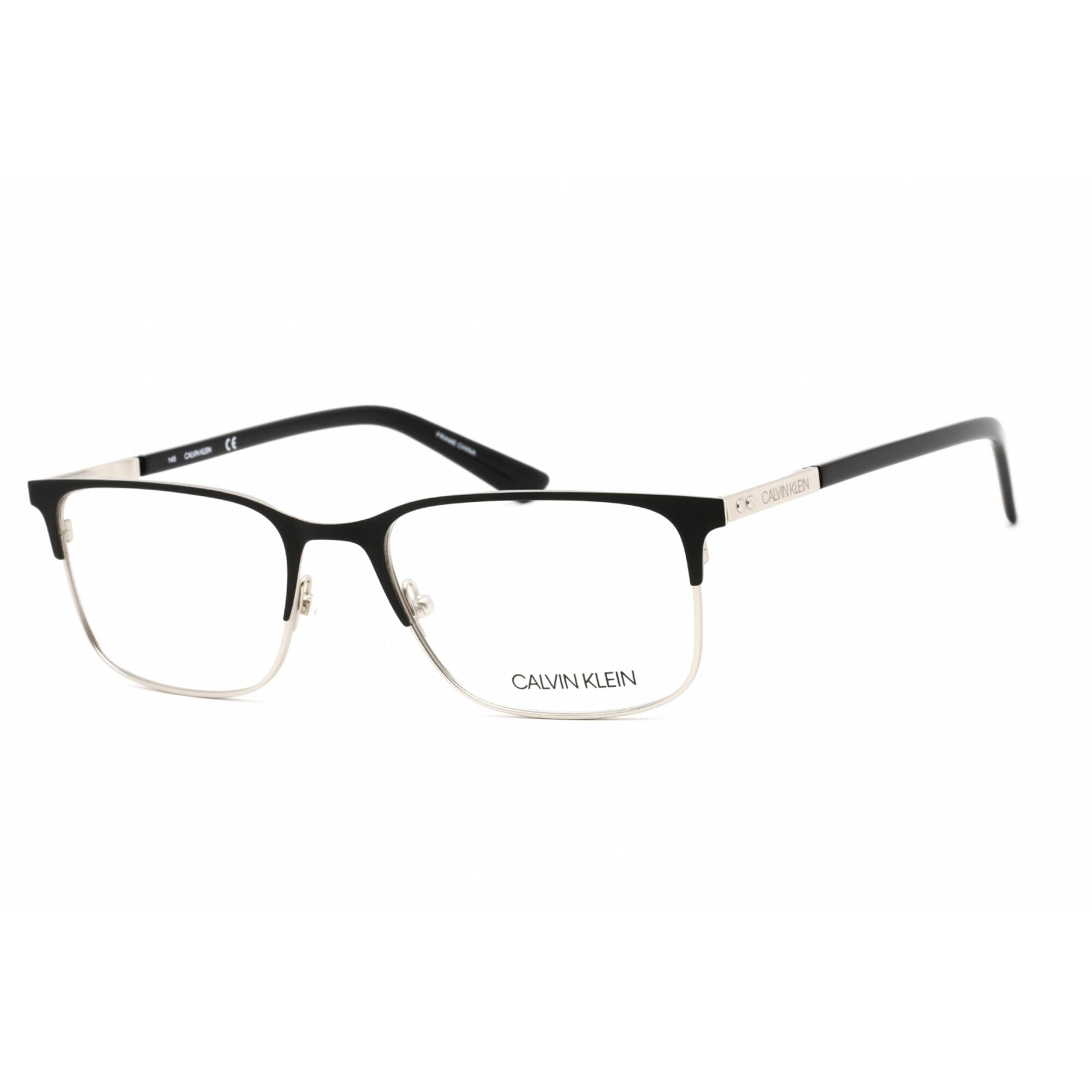 Calvin Klein CK 19312 001 Men's Matte Black Metal Eyeglasses - Walmart.com