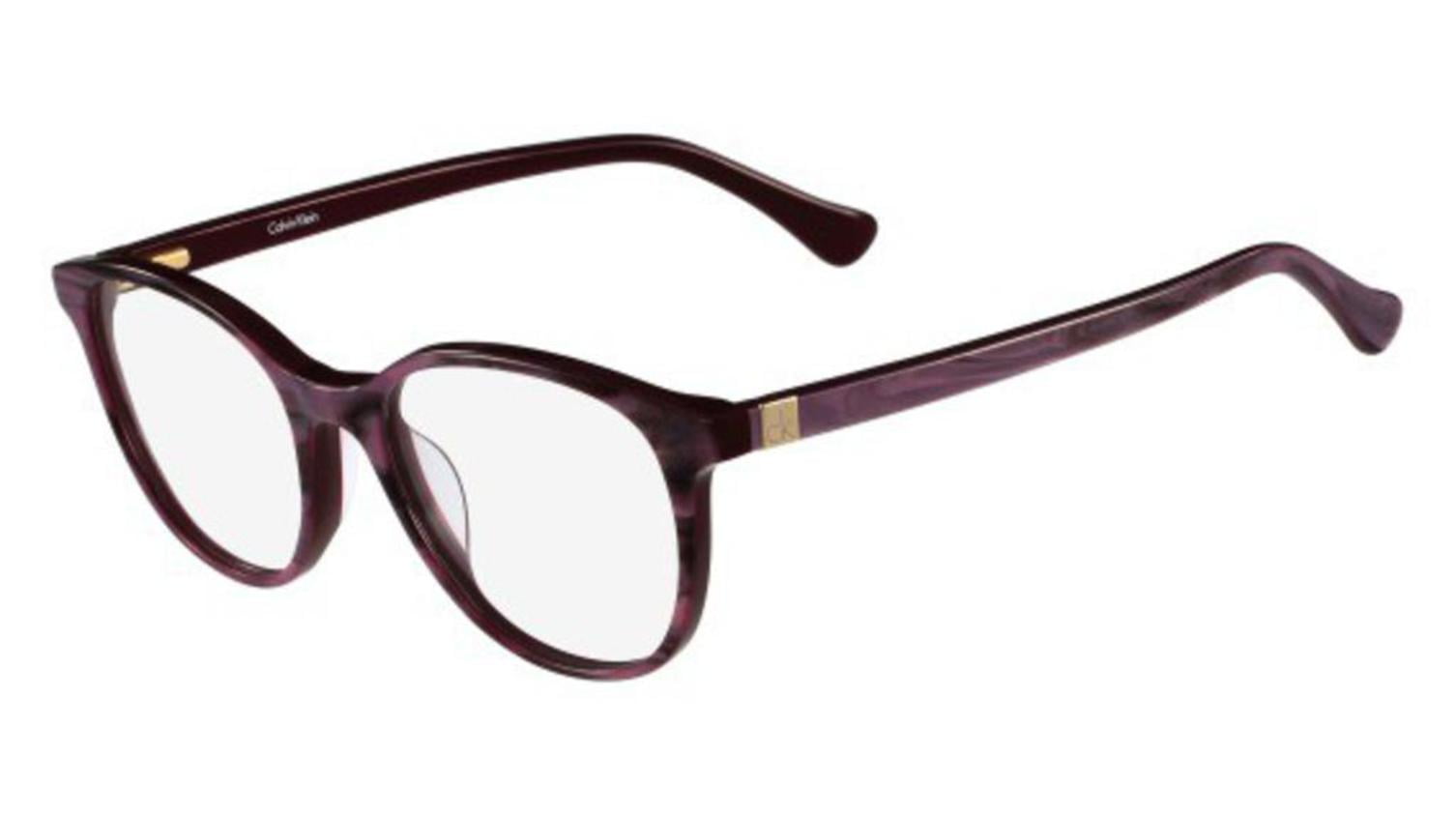 Calvin Klein CK-5884-480 Striped Violet Round Women's Plastic ...