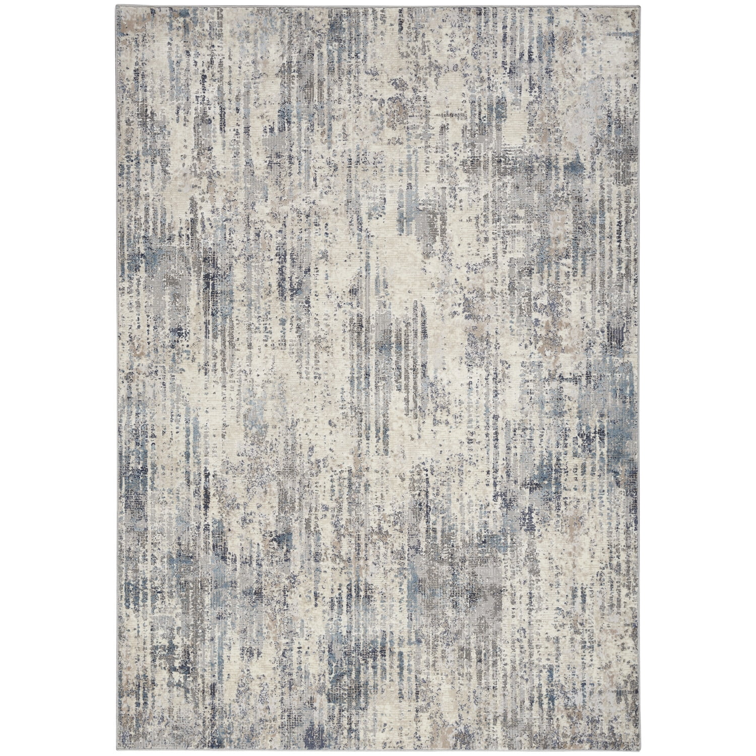 Calvin Klein CK022 Infinity 5'3" x 7'3" Ivory Grey Blue Modern Indoor ...