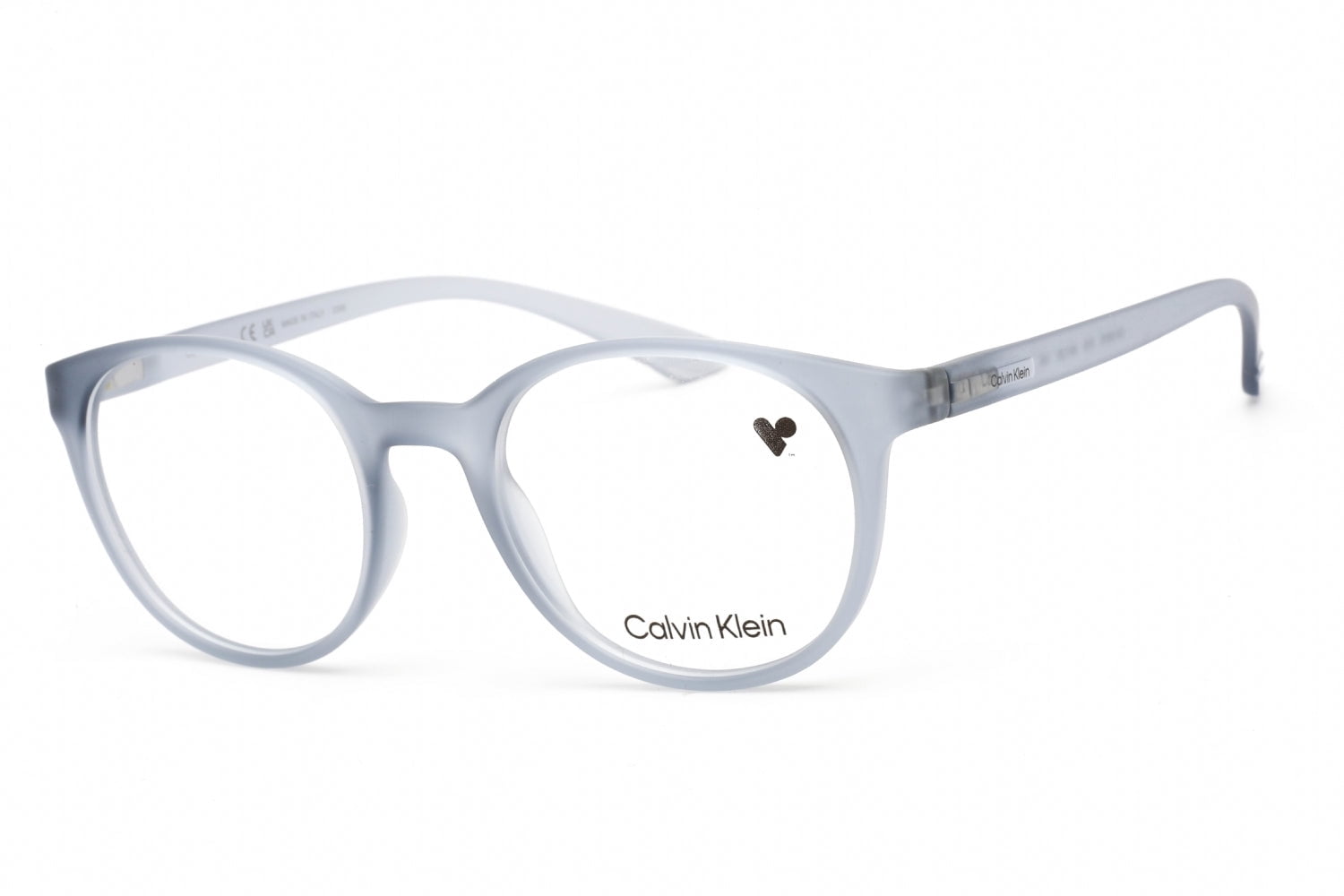 Calvin Klein CK19570 070 Unisex Matte Crystal Smoke Eyeglasses ...