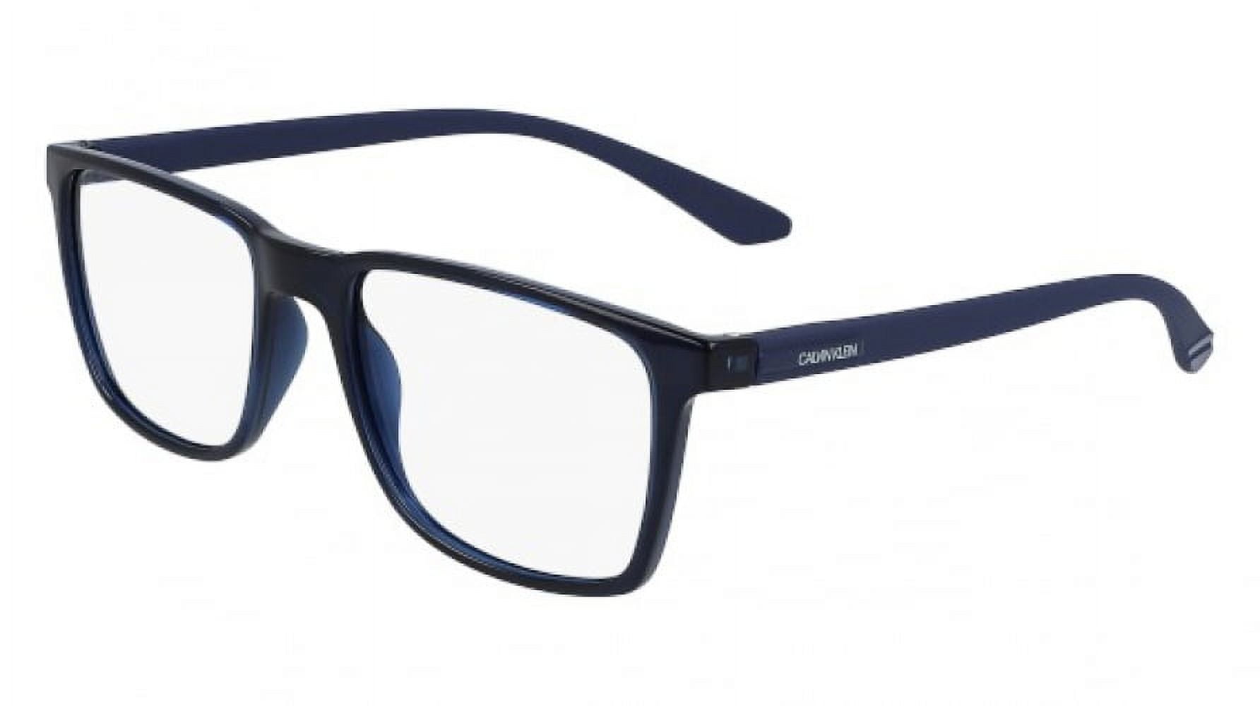 Calvin Klein CK19573 Eyeglasses 405 Crystal Blue - Walmart.com