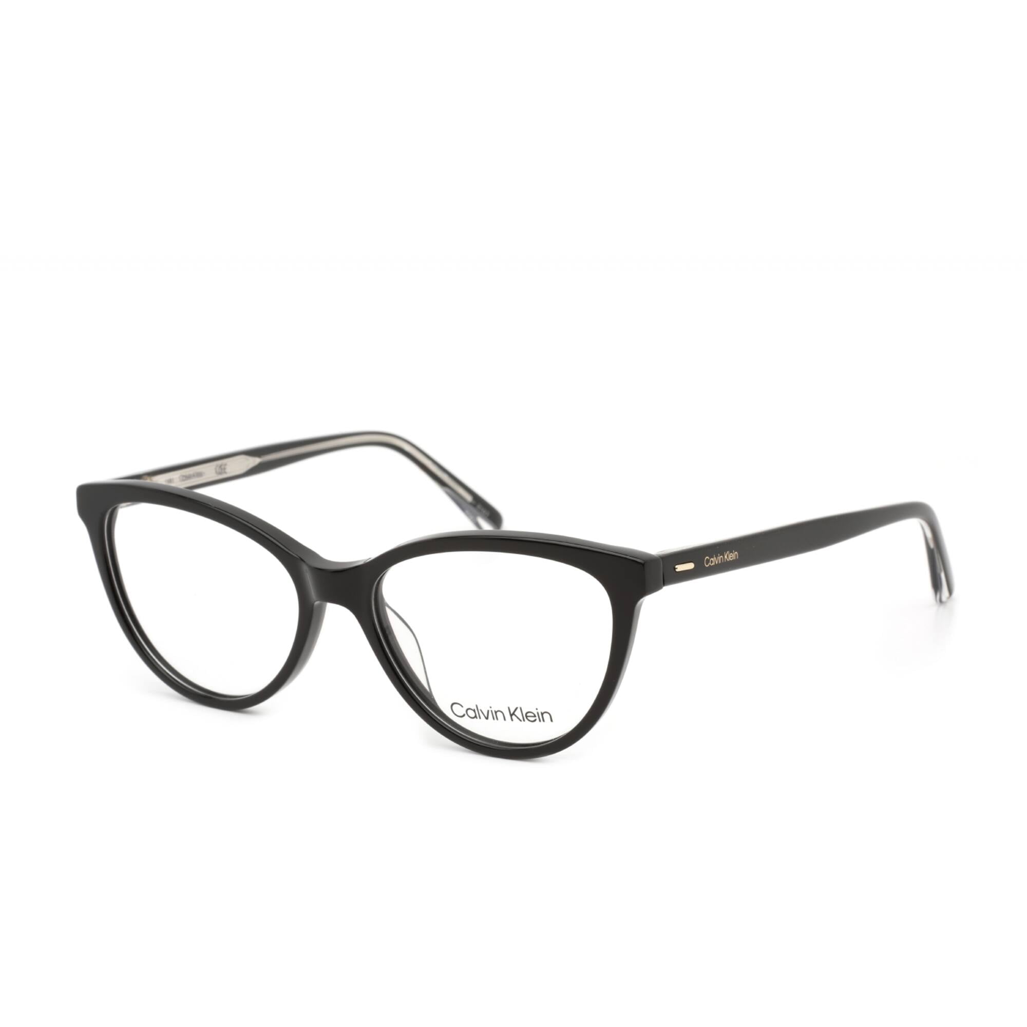 Calvin Klein CK21519 001 Women's Full Rim Black Plastic Eyeglasses ...