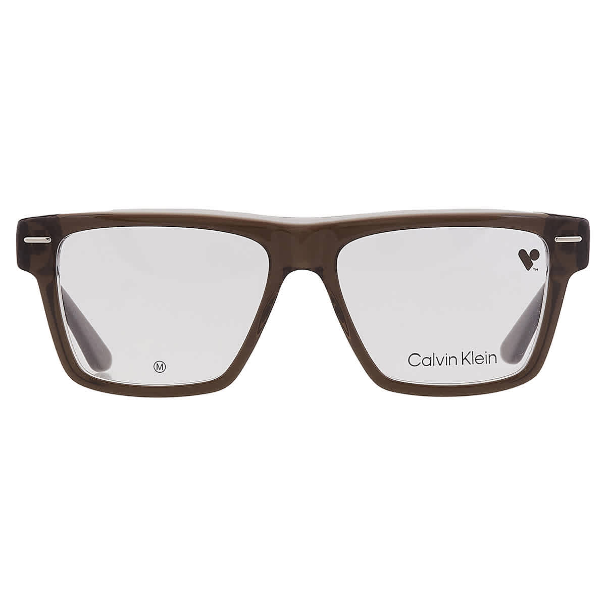 Calvin Klein CK23522 035 Men's Grey Rectangular Frame Eyeglasses ...