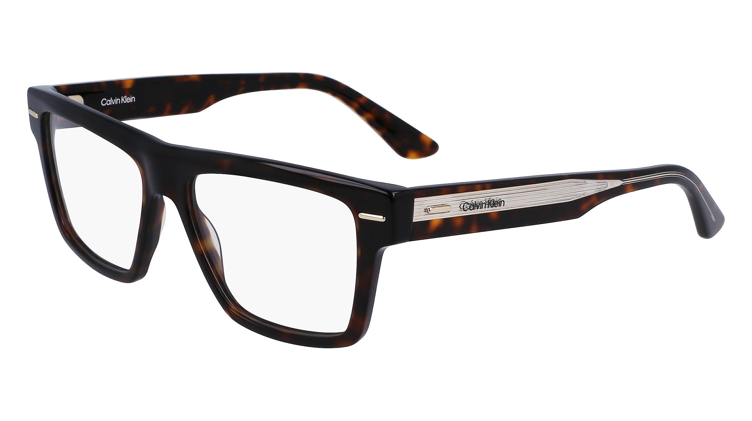 Calvin Klein CK23522 235 Men's Dark Havana Rectangular Eyeglasses ...
