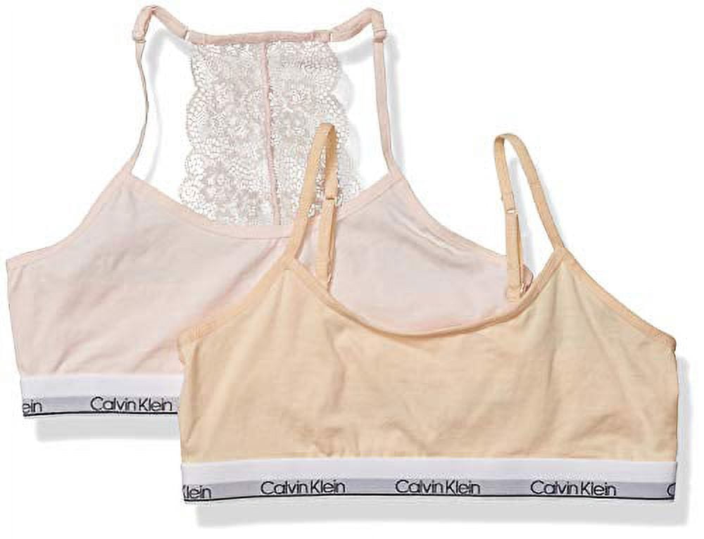 Calvin Klein Girls' Little Kids Modern Cotton Racerback Bralette with ...