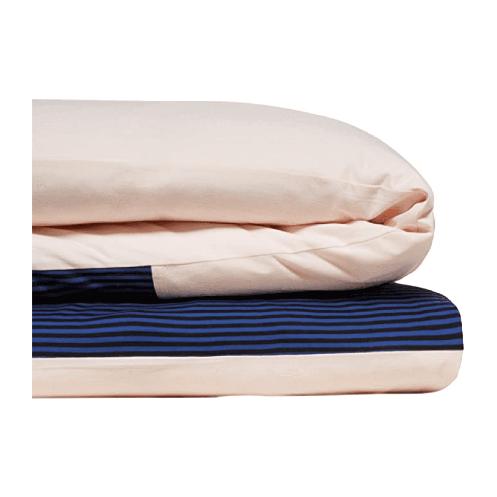 Calvin Klein Home Modern Cotton Samuel Duvet Cover, Twin, Pink/Cobalt ...