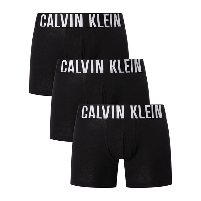 Calvin Klein Intense Power 3 Pack Boxer Briefs, Black - Walmart.com