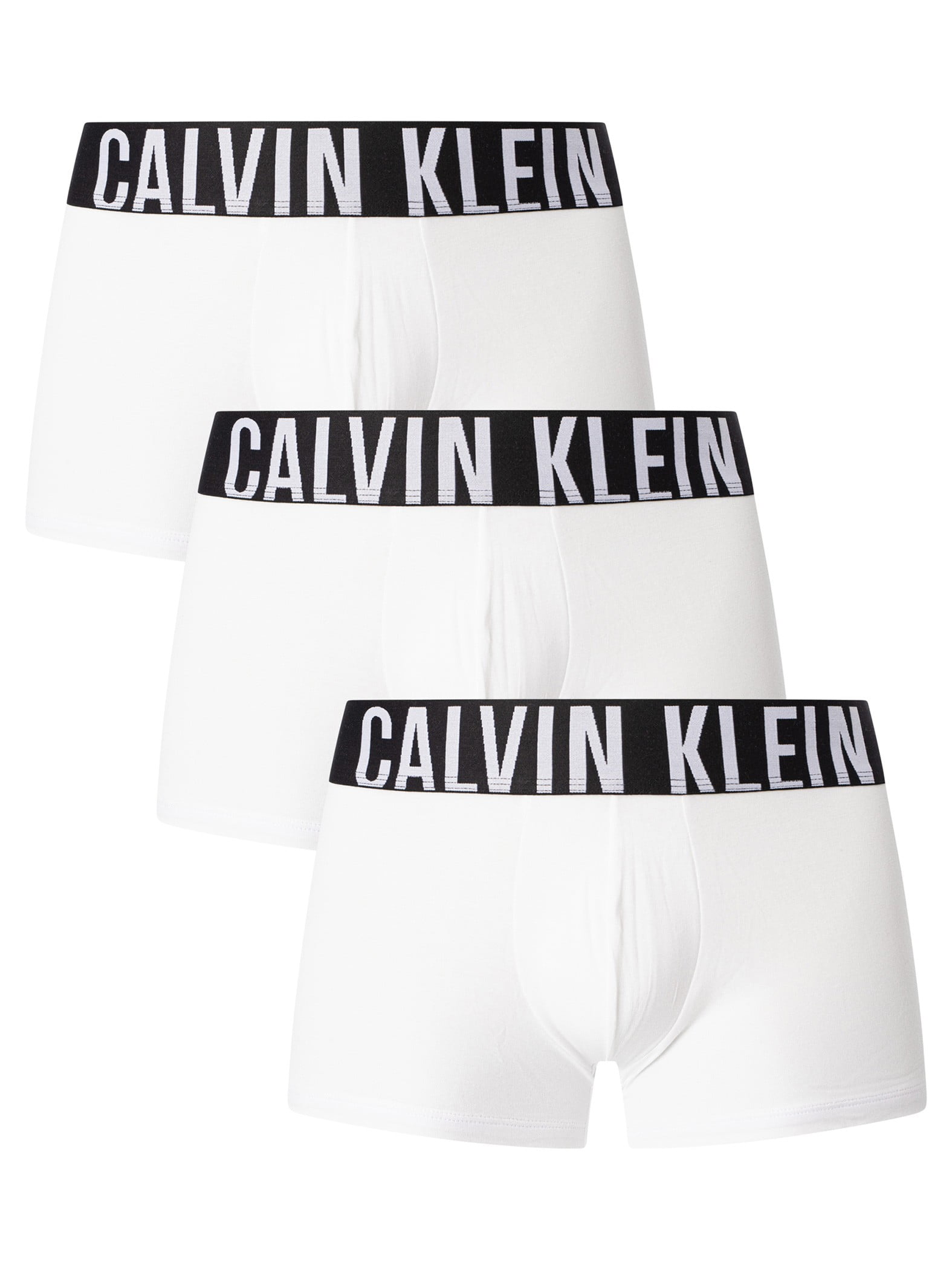 Calvin Klein Intense Power 3 Pack Trunks, White - Walmart.com