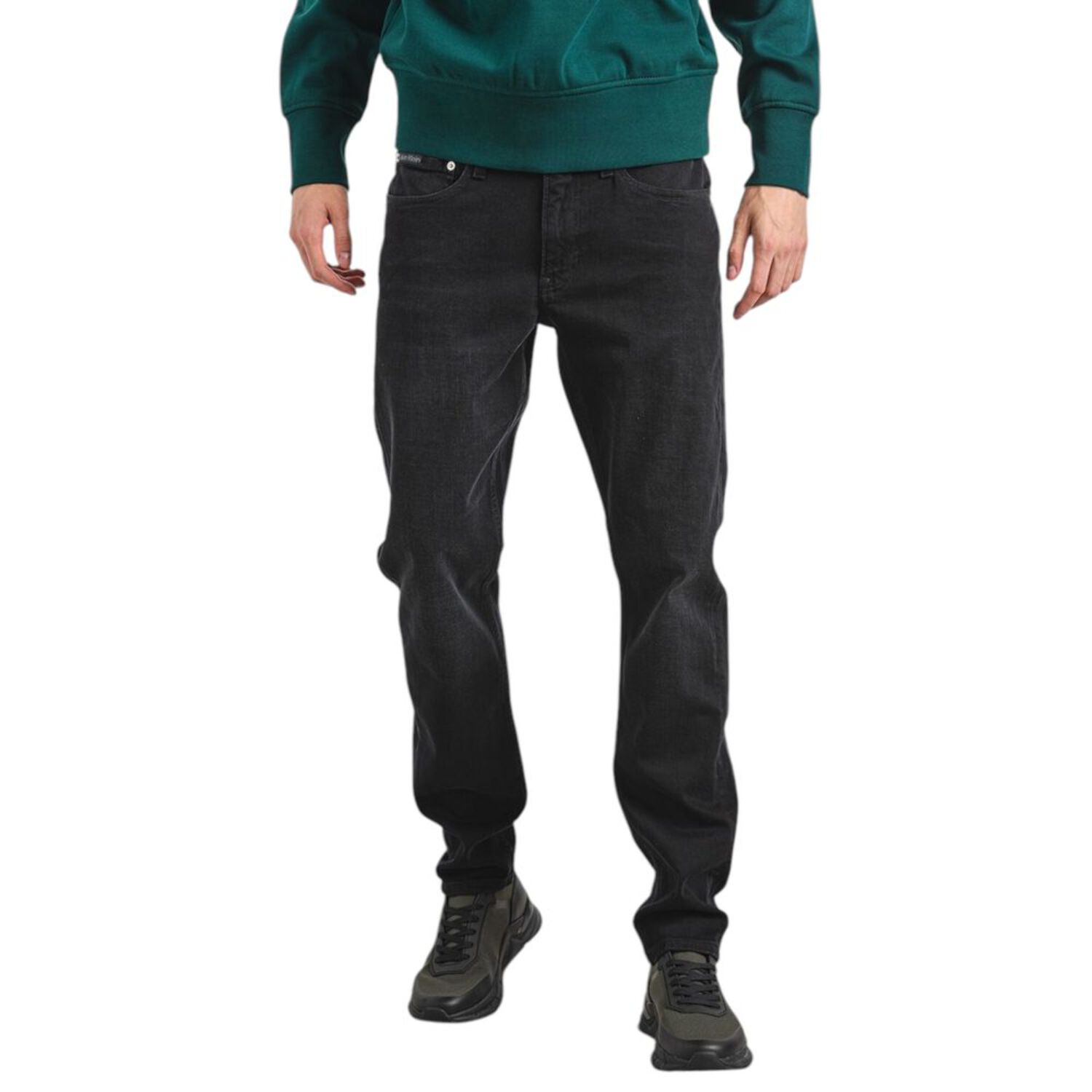 Calvin Klein Jeans Black Cotton Jeans Pant - Walmart.com