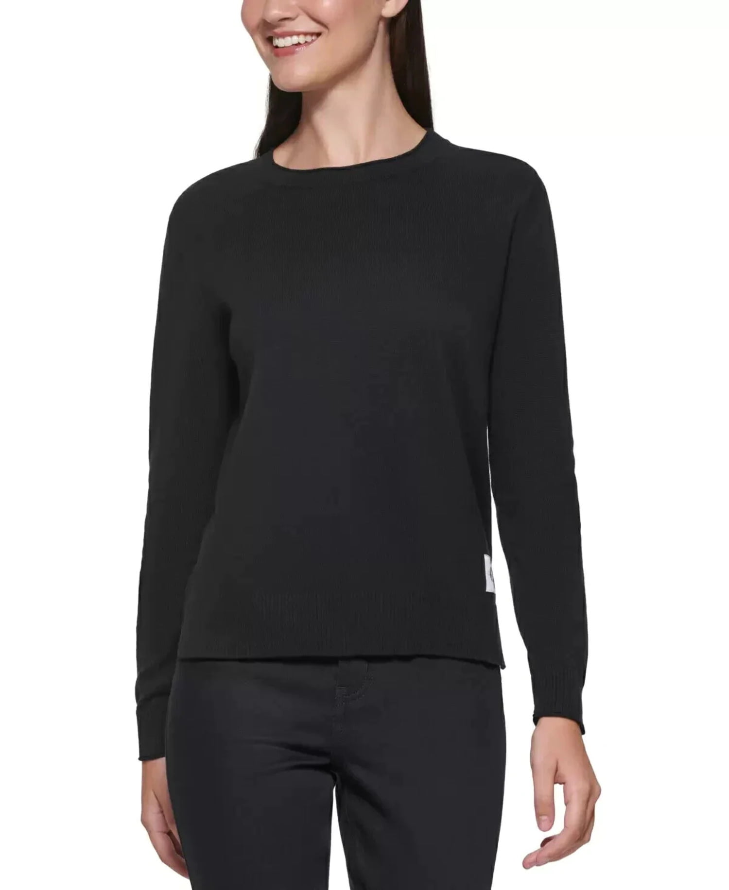Calvin Klein Jeans Cotton Crewneck Sweater - Walmart.com