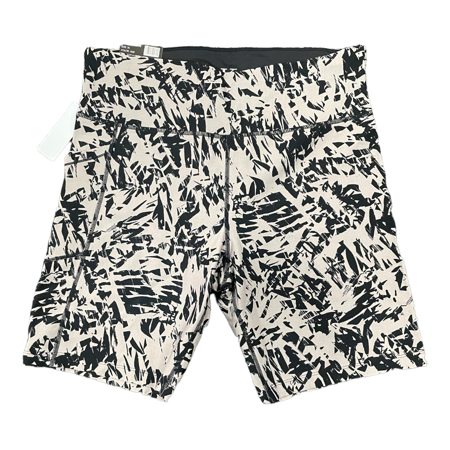Calvin Klein Ladies CK Logo Moisture Wicking High Rise Bike Short (Palm ...