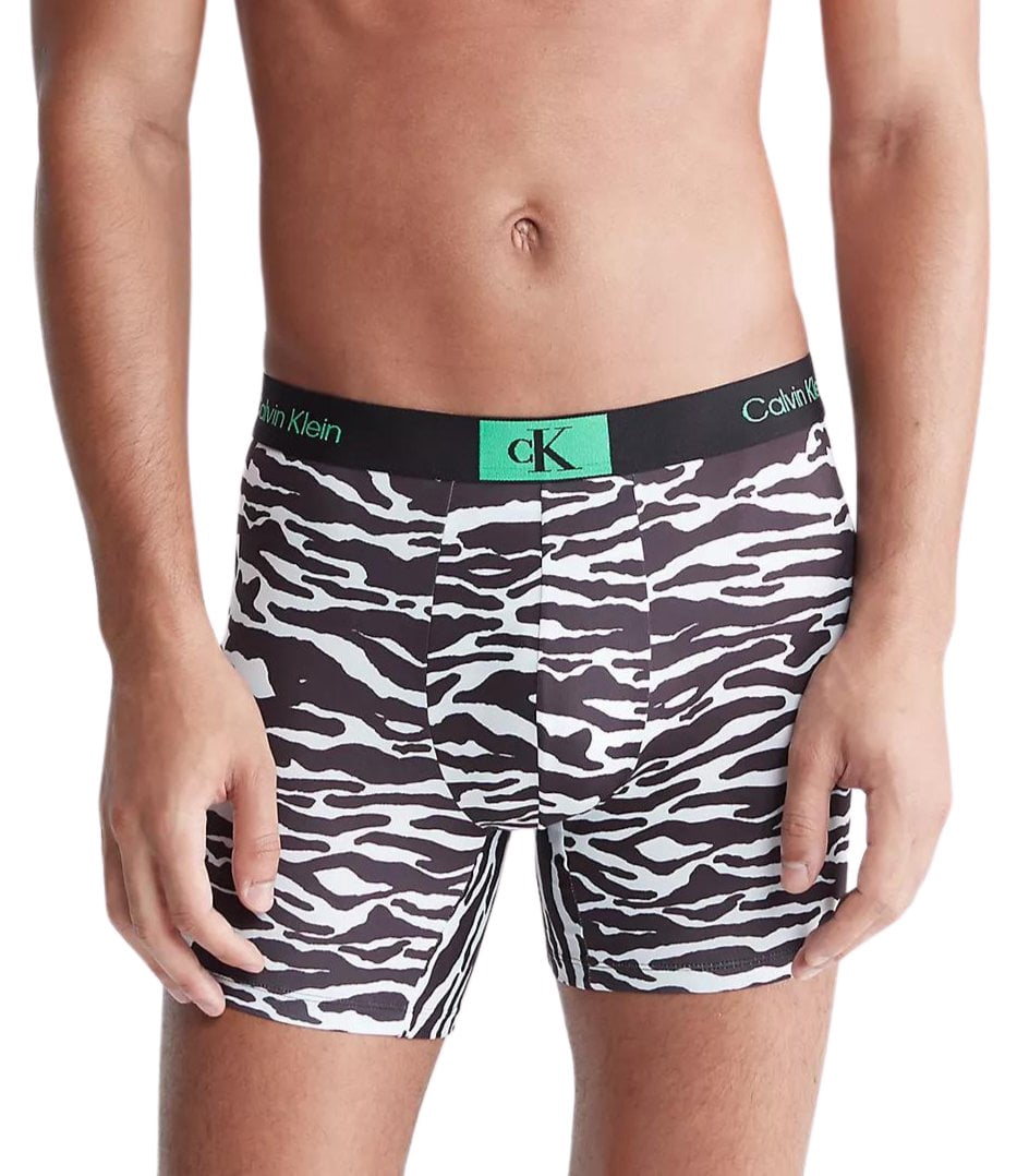 Calvin Klein Men's 1996 Micro Boxer Brief Split Tiger Print Small ...