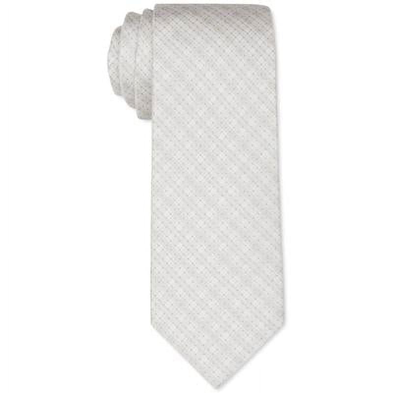 Calvin Klein Men's Banded Dot Grid Slim Tie Beige Necktie - Walmart.com