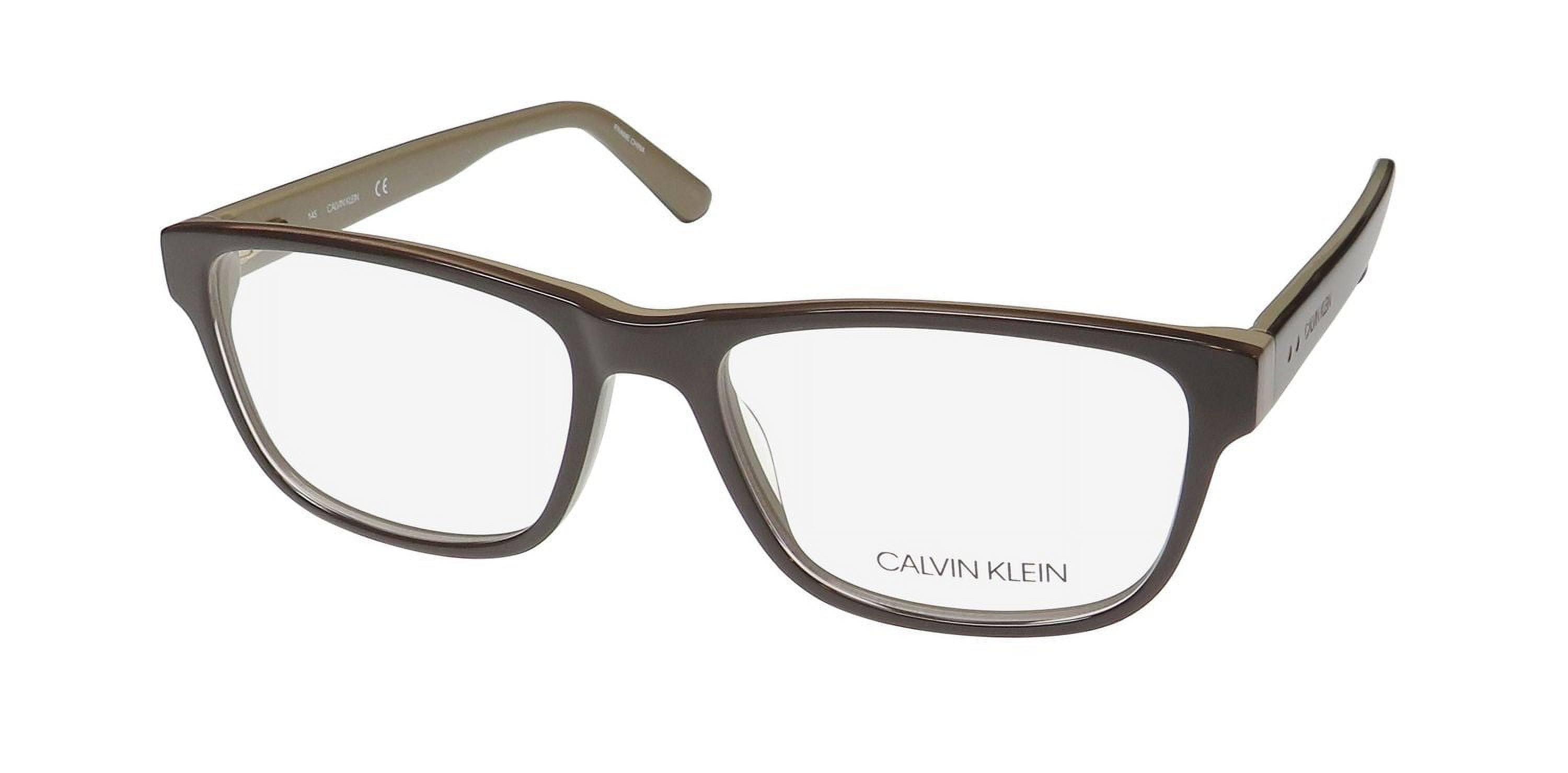 Calvin Klein Men's Brown Square Eyeglass Frames CK18540 203 54 ...