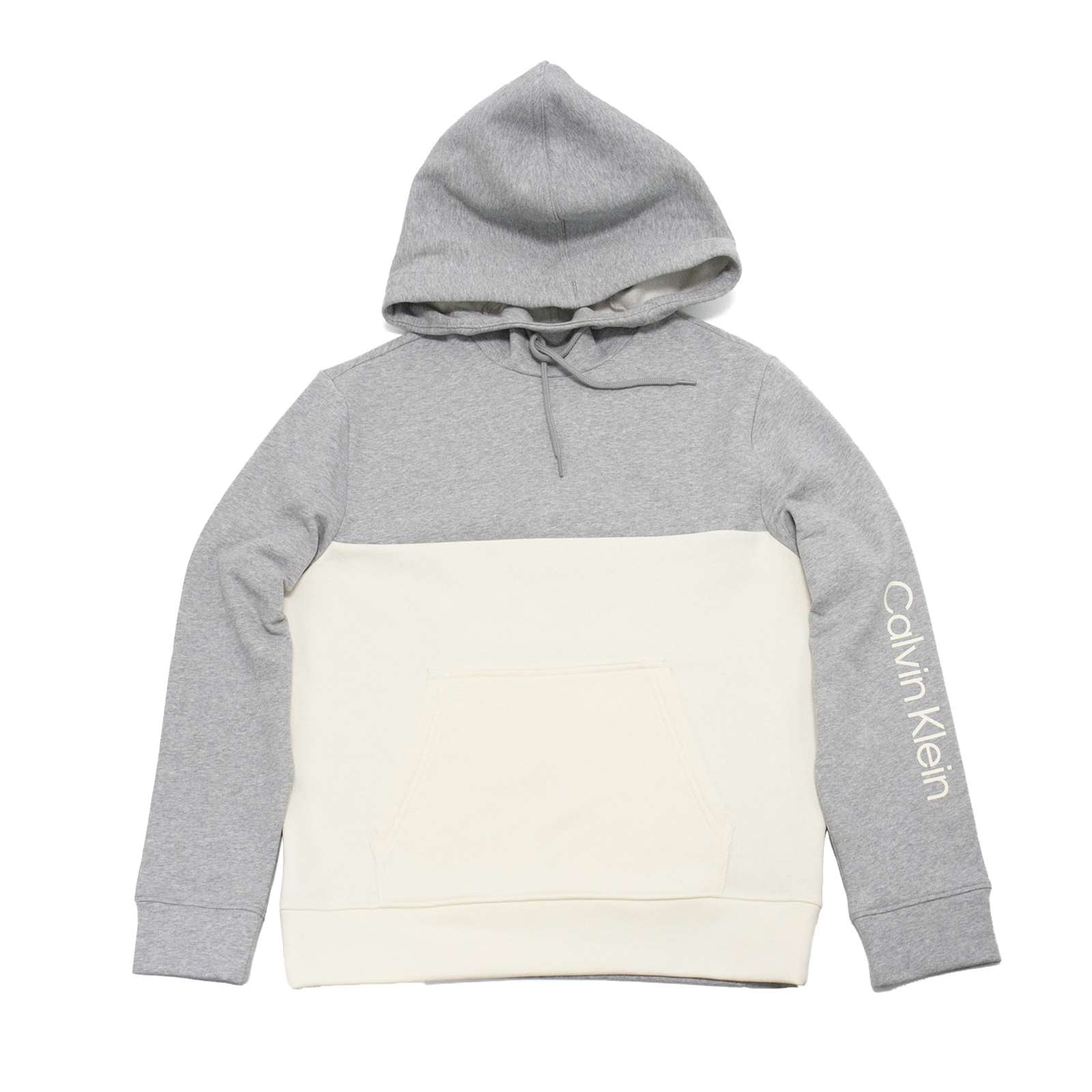 Calvin Klein Men's Color Block Hoodie, Heroic Grey Heather,S - US ...