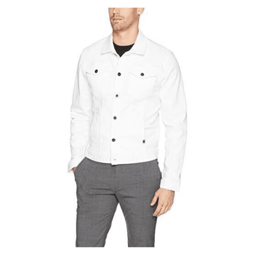 Calvin Klein Men's Denim Trucker-Jacket, White Beach, Small - Walmart.com