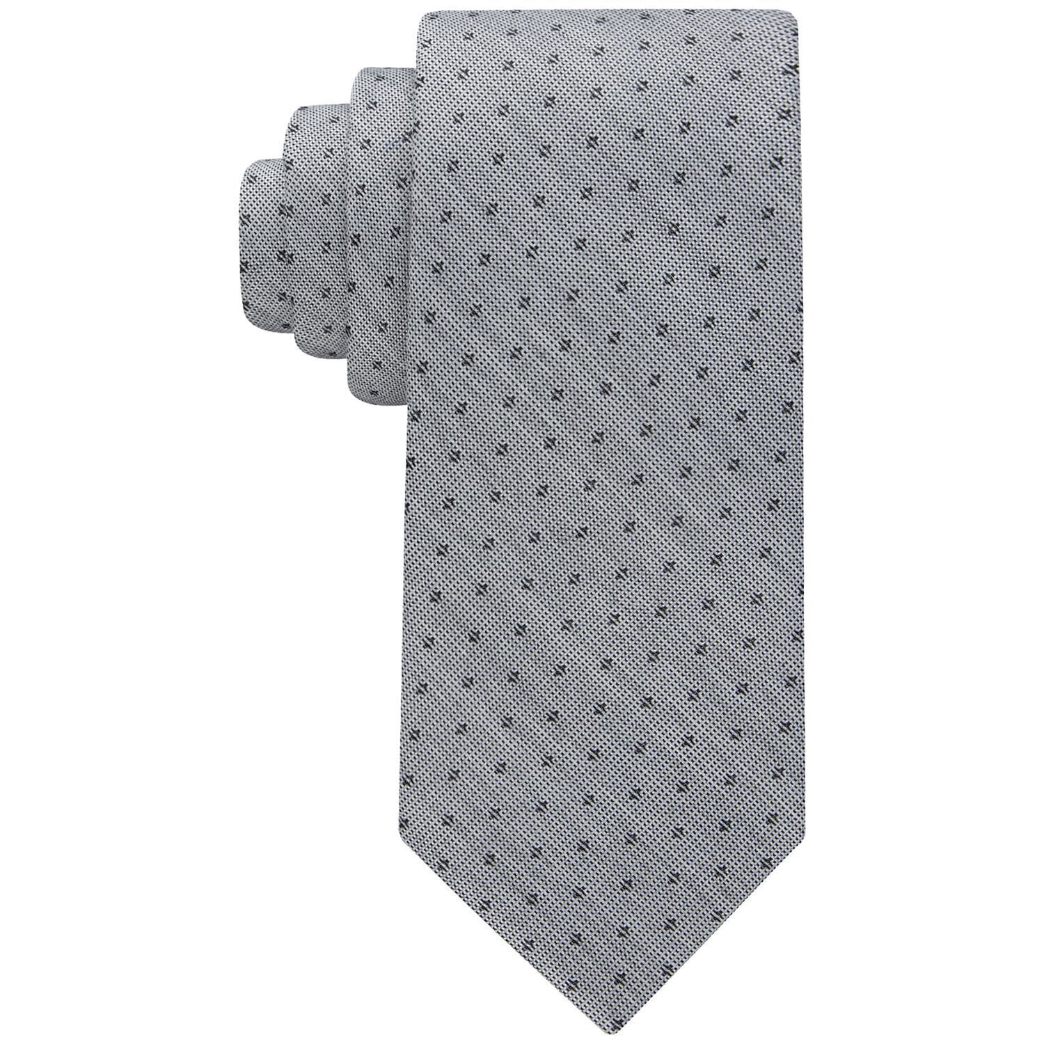 Calvin Klein Men's Gray Tonal Dot Neat Tie One Size Necktie - Walmart.com