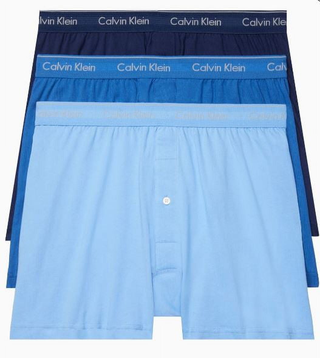 Calvin Klein Men's Multi 3-Pack Cotton Classics Knit Boxers, Medium - Walmart.com