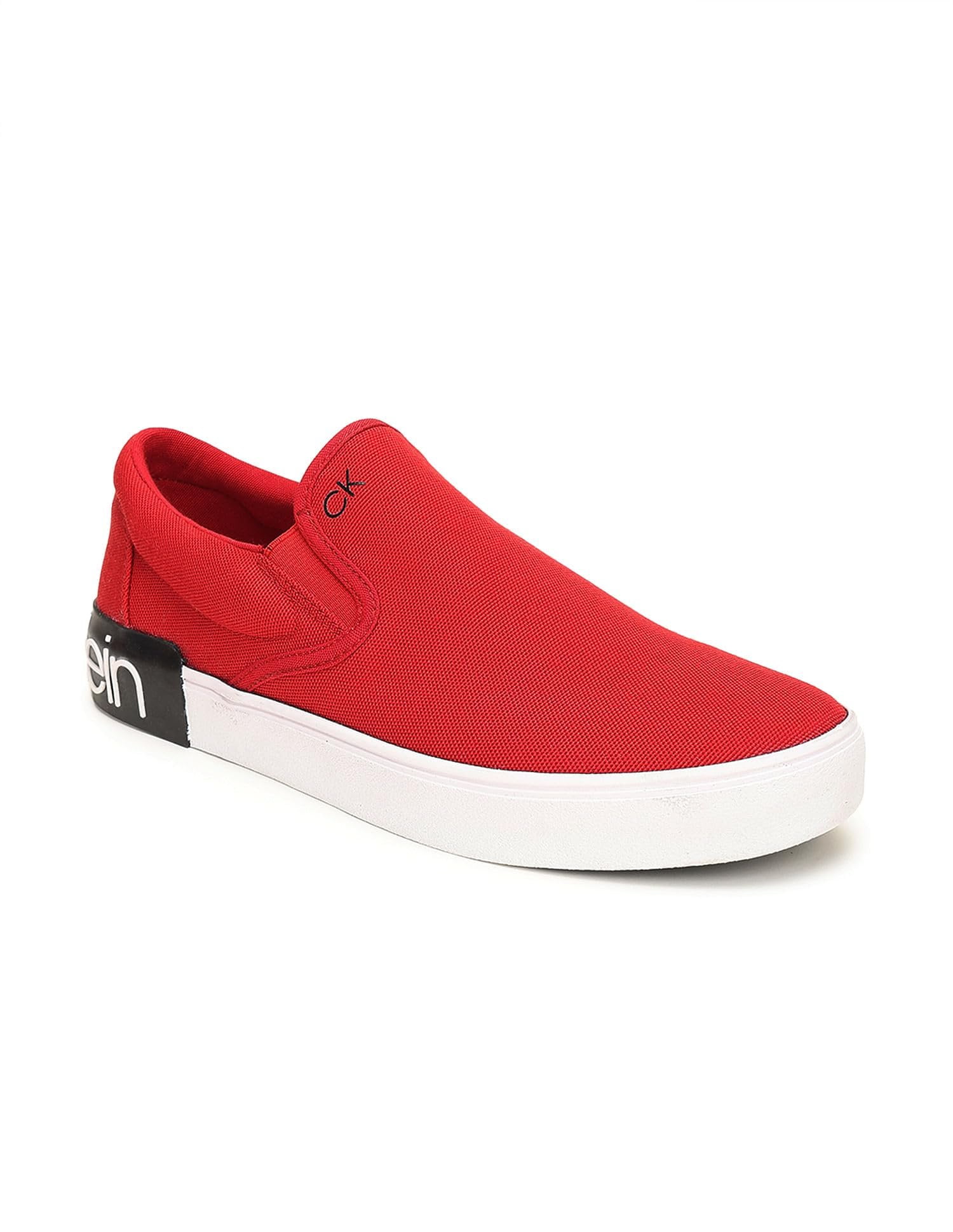 Calvin Klein Men's RYOR Sneaker, Chili Pepper RED Canvas 600, 12 ...