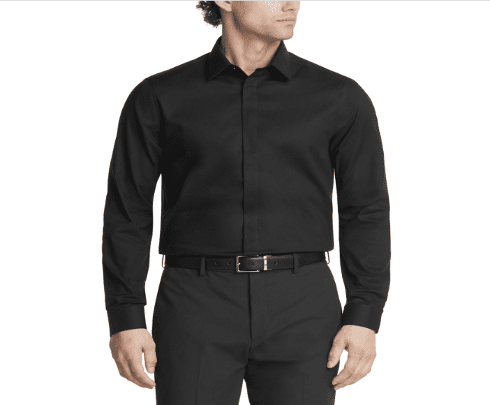 Calvin Klein Men's Slim-Fit Dress Shirt - BLACK - Walmart.com