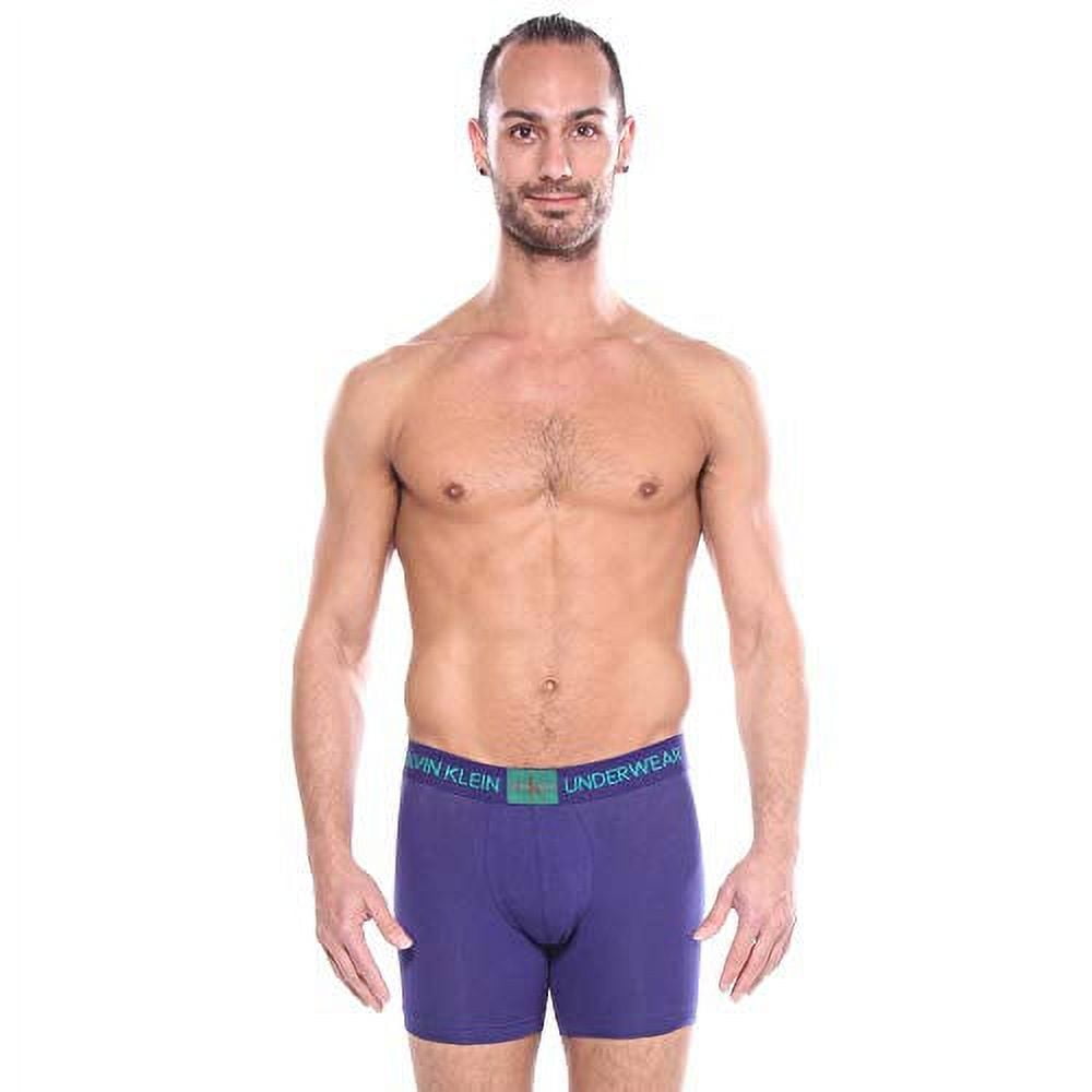 Calvin Klein Men's Underwear Monogram Cotton Boxer Briefs, Shilo Blue ...