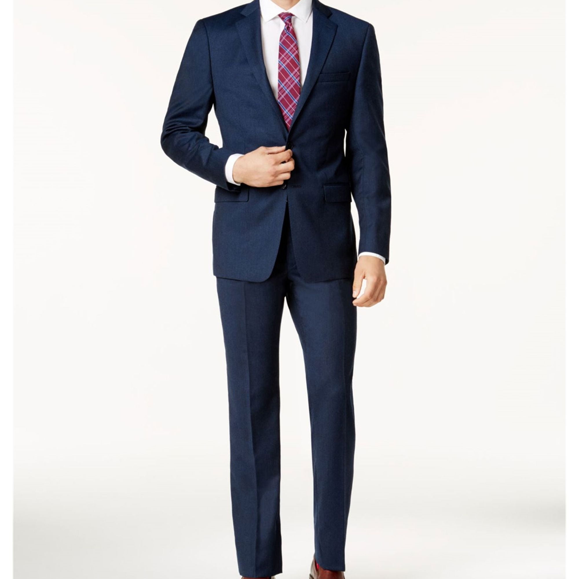 Calvin Klein Mens Extreme Slim Fit Two Button Blazer Jacket, Blue, 42 ...