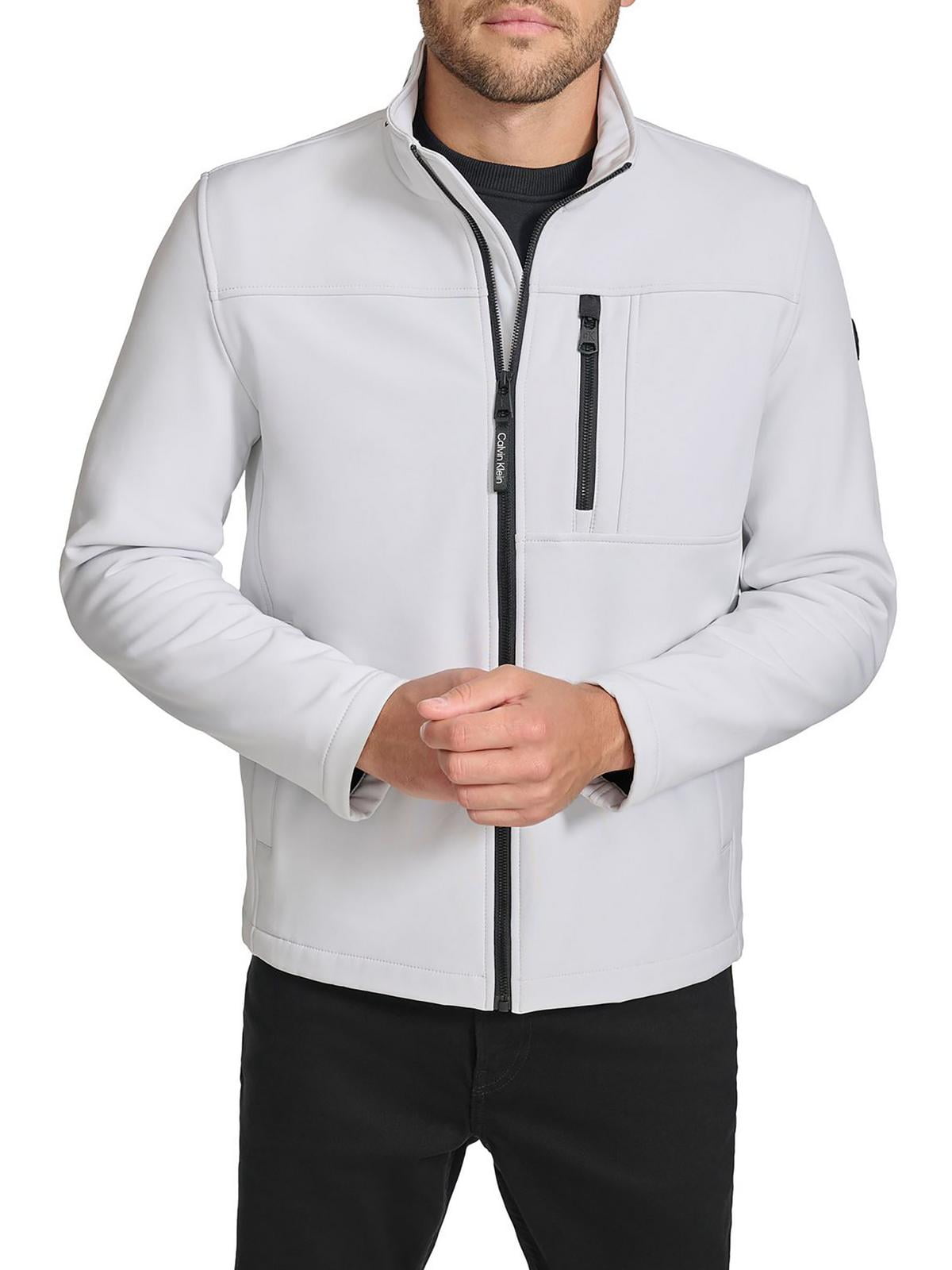 Calvin Klein Mens Water Resistant Soft Shell Jacket - Walmart.com