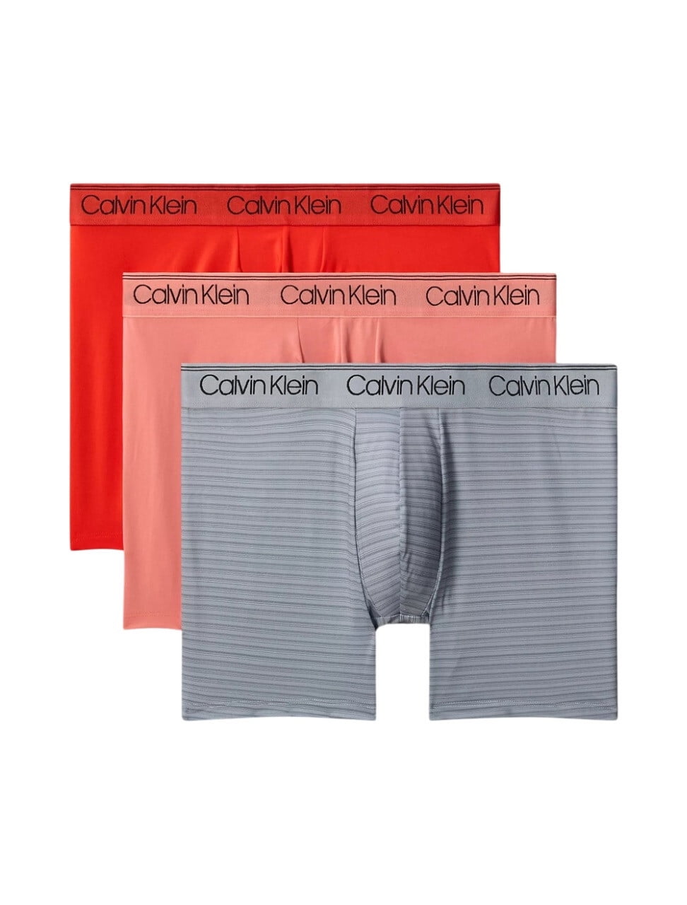 Calvin Klein Micro Stretch 3-Pack Boxer Brief - NB2570 (Molten / Sleet / Crabapple 640, XL ...