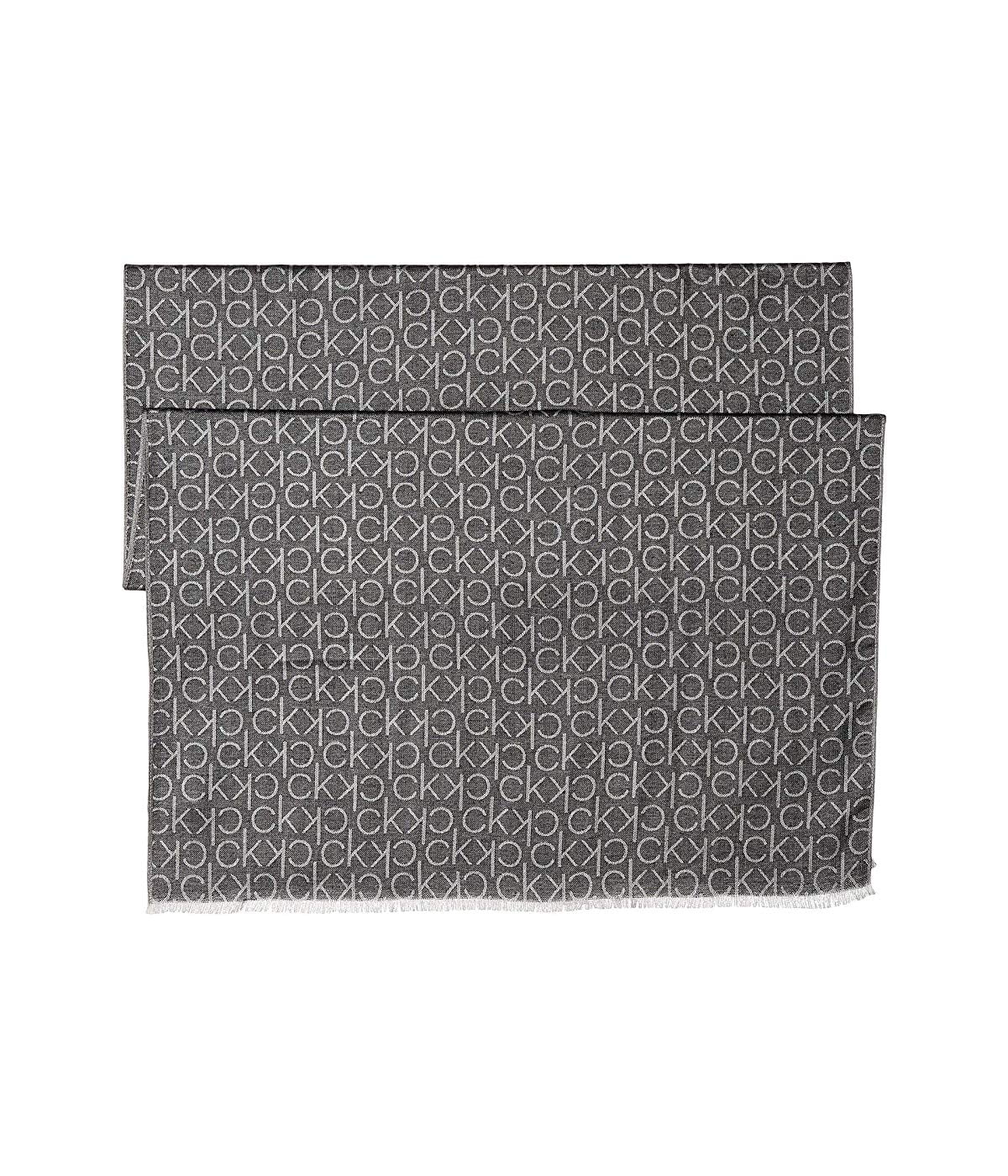 Calvin Klein Monogram Logo Pashmina Black - Walmart.com