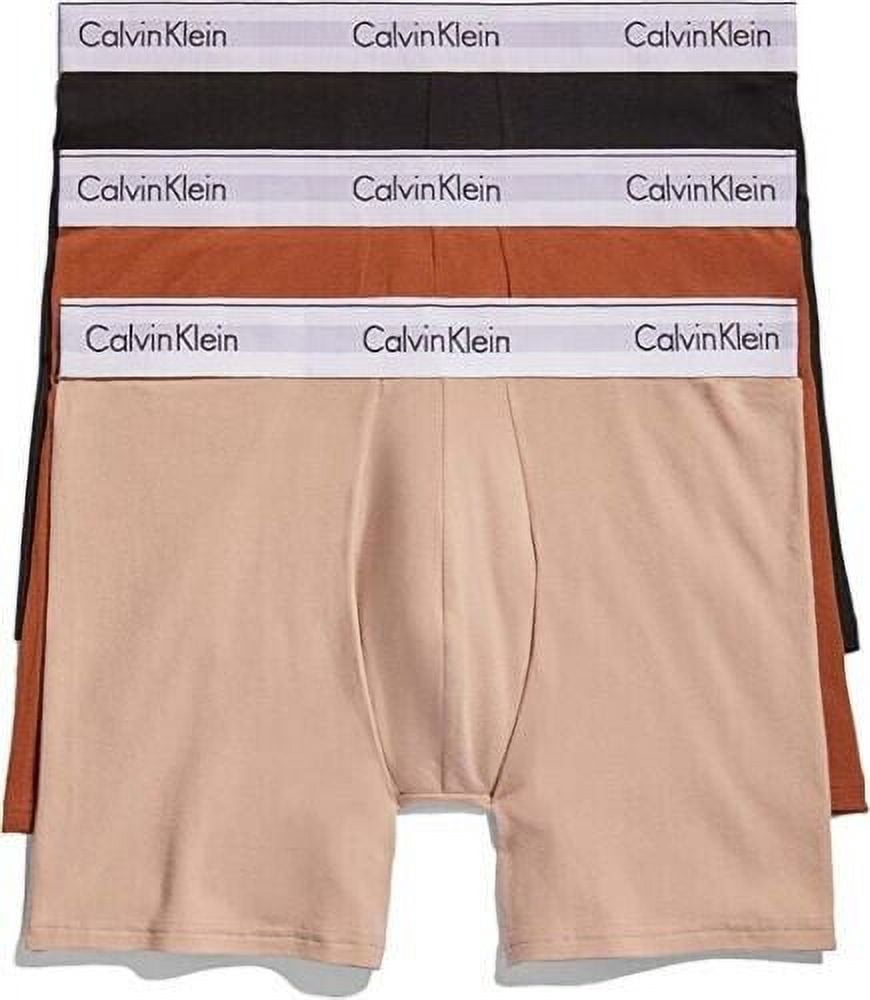 Calvin Klein NB3345-903 Men Cotton Stretch Naturals Boxer Brief 3-Pack ...