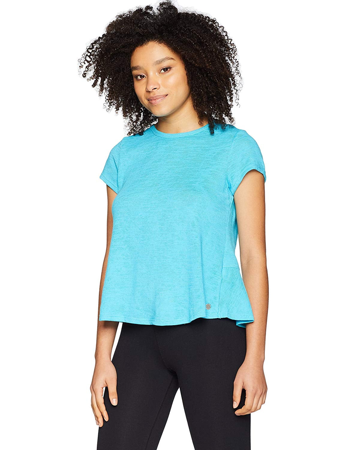 Calvin Klein Performance Women's Overlapping Ruffle Back tee Small ...