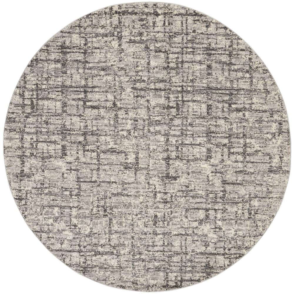 Calvin Klein CK950 Rush Area Rug, 6' x Round, Ivory/Grey, Round ...