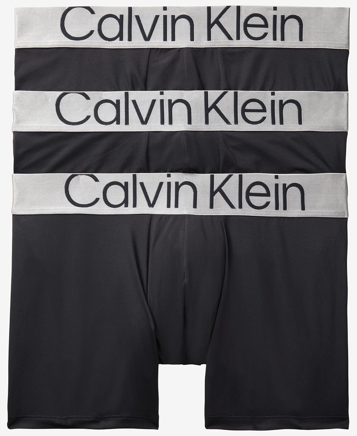 Calvin Klein Sustainable Steel Micro Boxer Brief 3-Pack Black Bodies ...