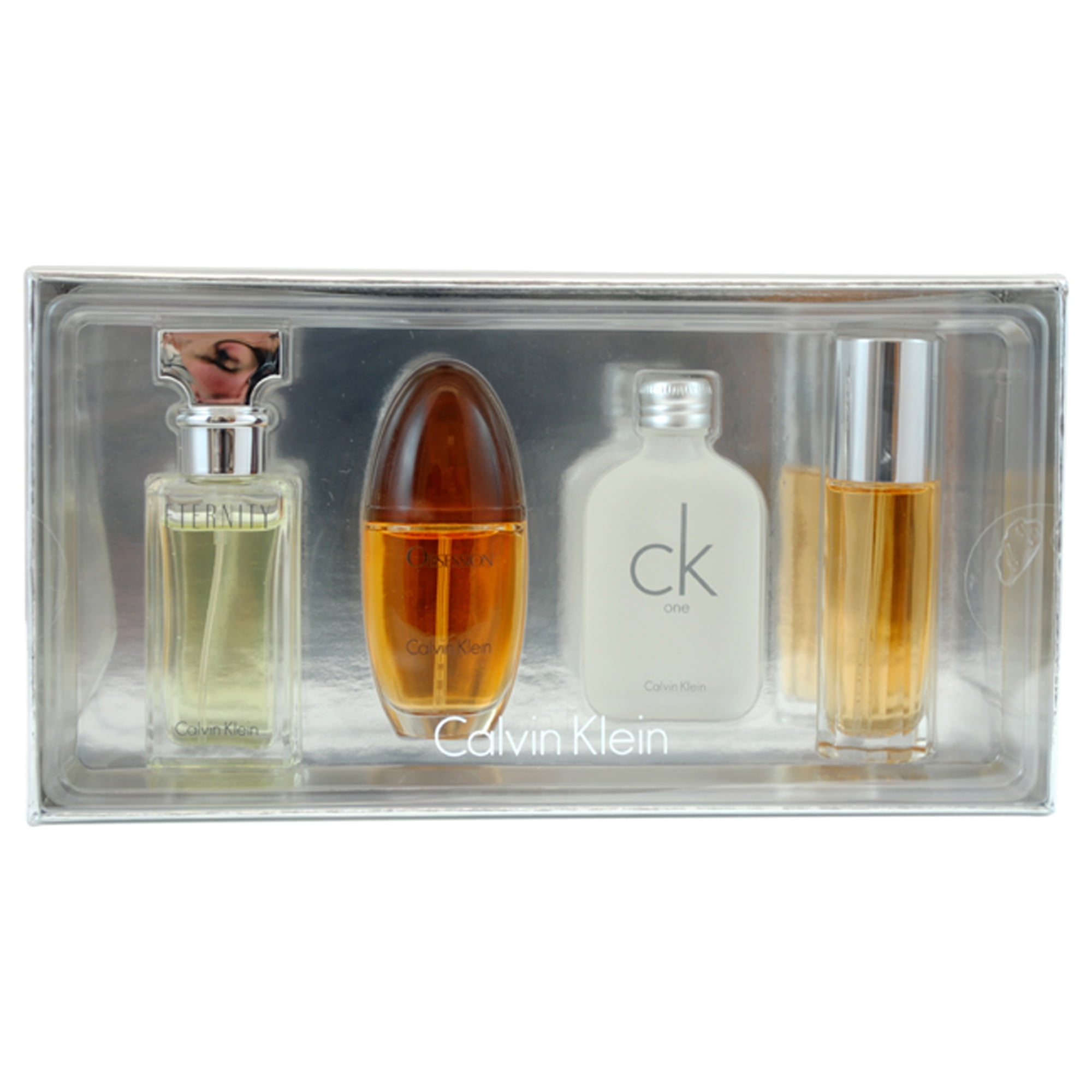 Calvin Klein Mini Fragrance 4 Pc Gift Set: Obsession, CK One, Eternity ...