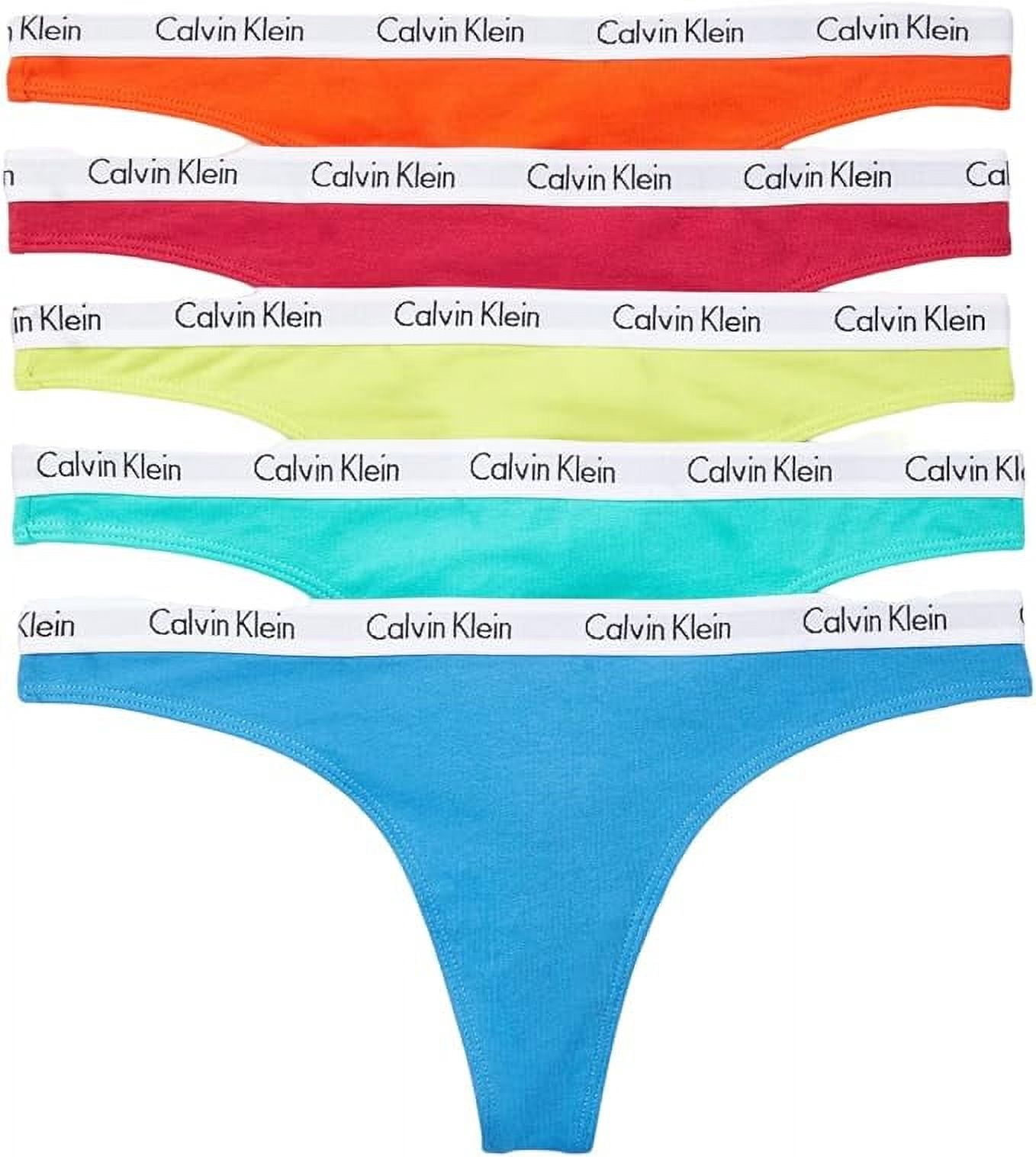 Calvin Klein Women's Carousel Logo Pride Cotton Stretch Thong Panties ...