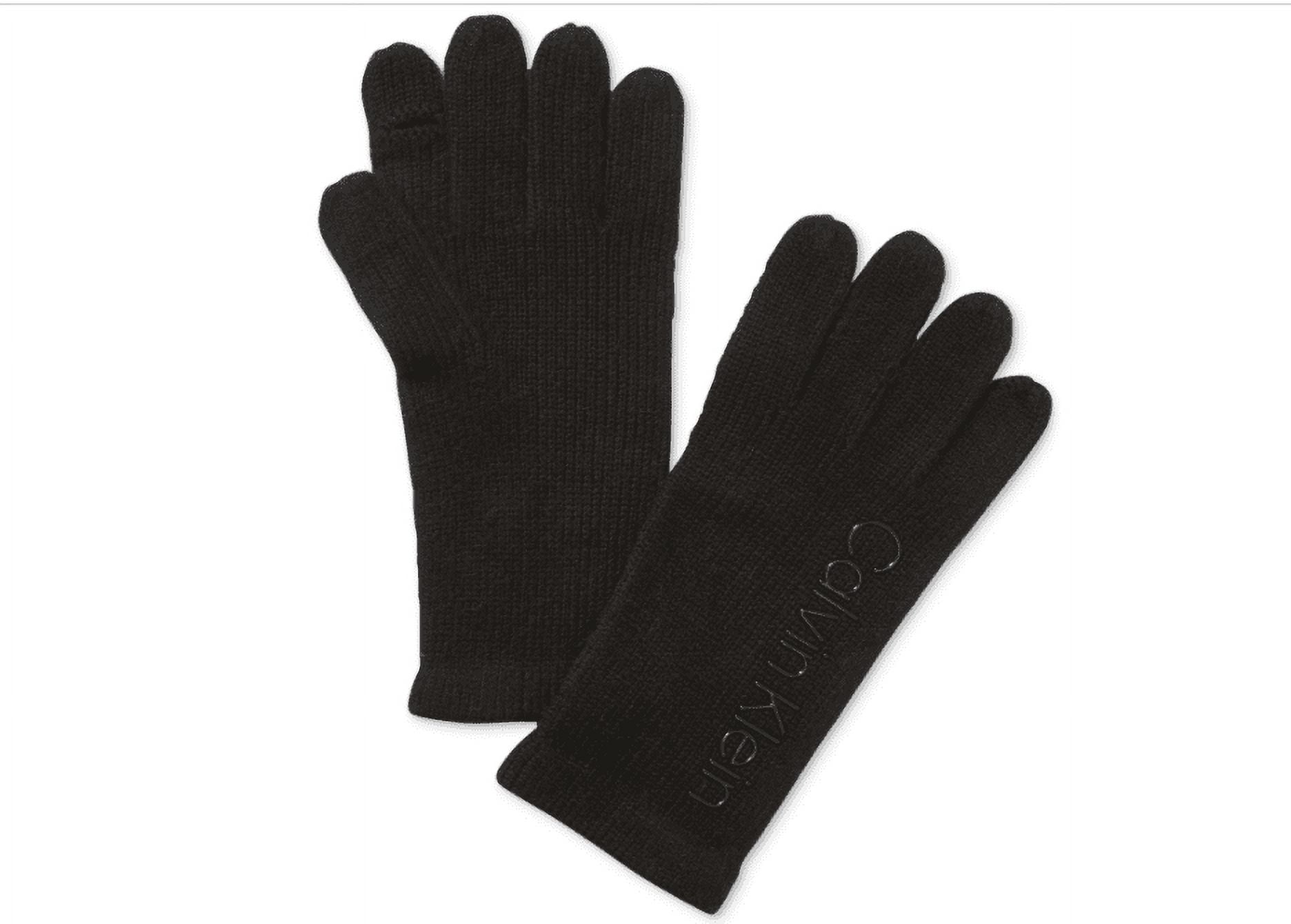 Calvin Klein Women's Logo Tech-Friendly Gloves - Black - Walmart.com