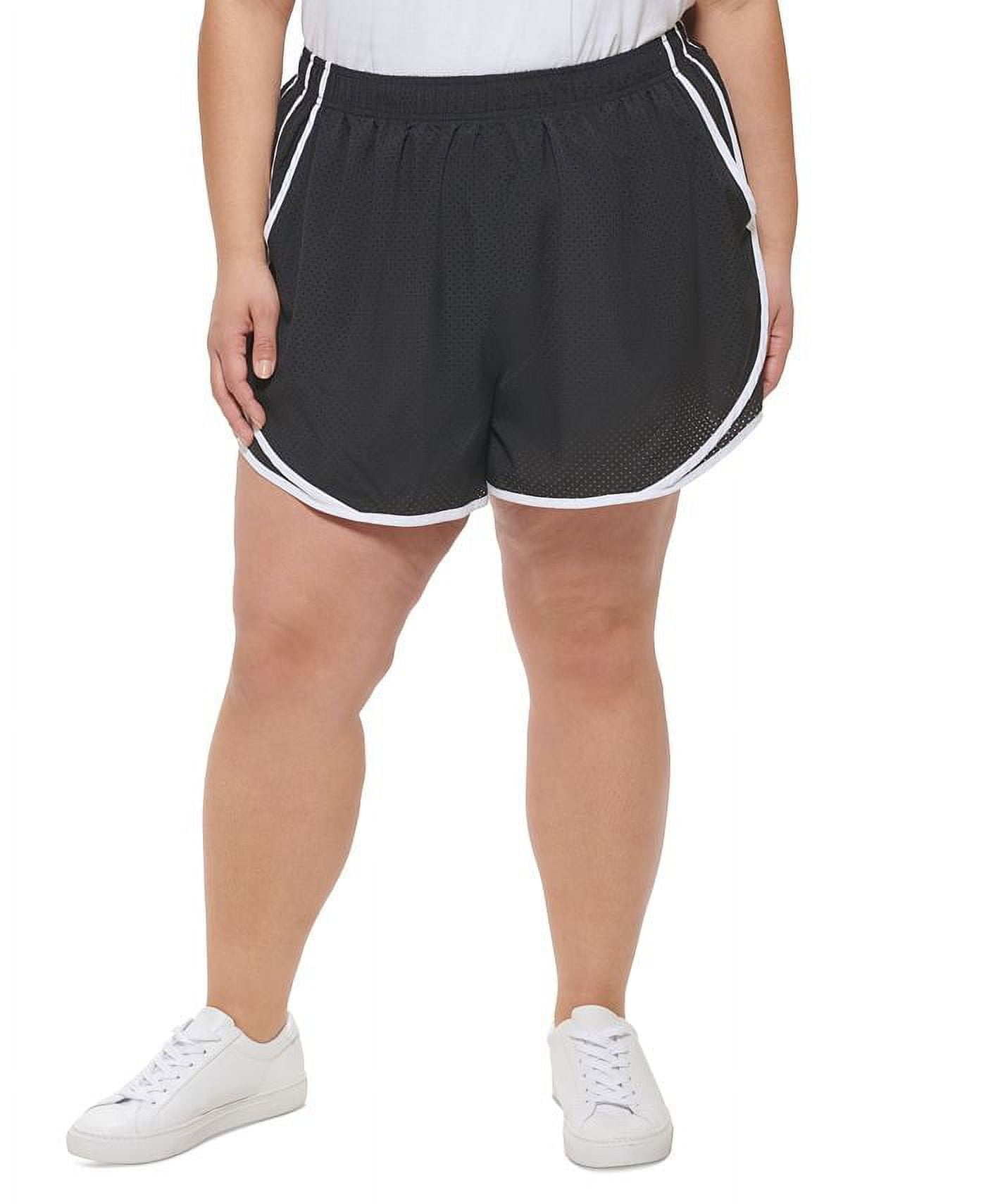 Calvin Klein Women s Performance Plus Running Shorts Black Size 3X Walmart