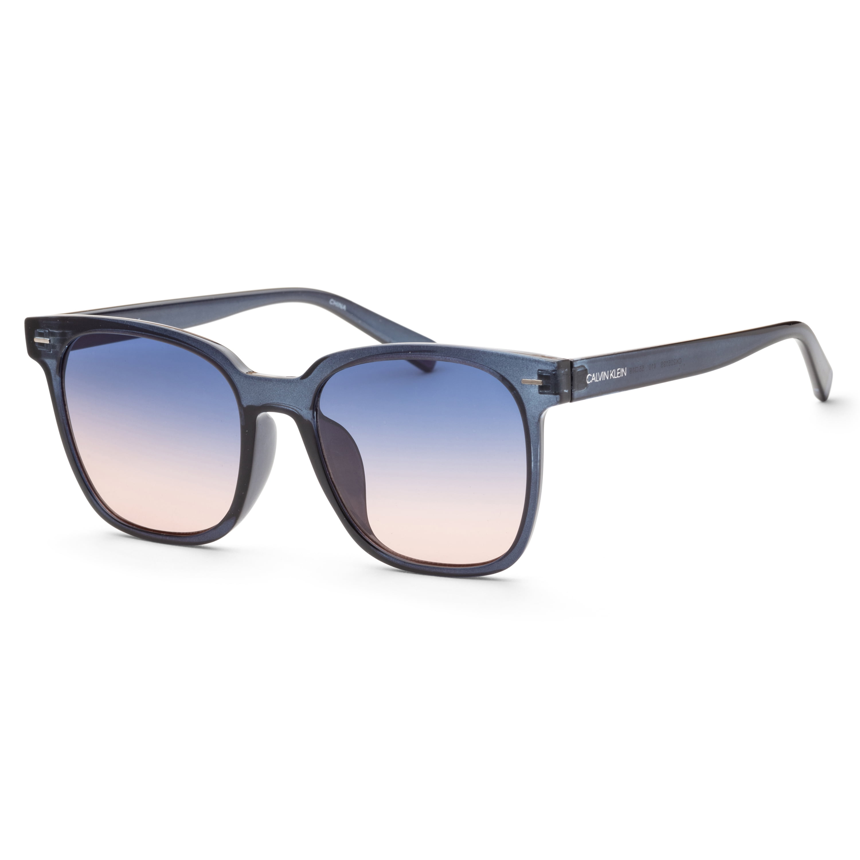 Calvin Klein Women's Sunglasses 55mm Crystal Navy/Blue - Walmart.com