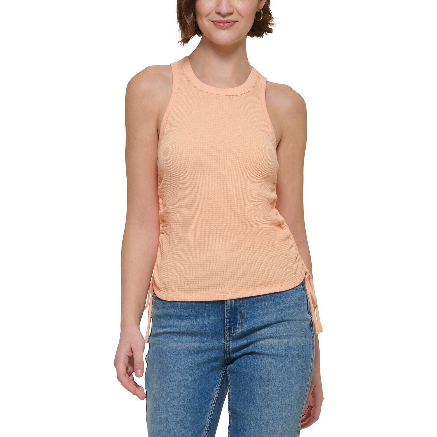 Calvin Klein Women's Tied-Side Tank Top Cosmos B4HP (Regular,L ...