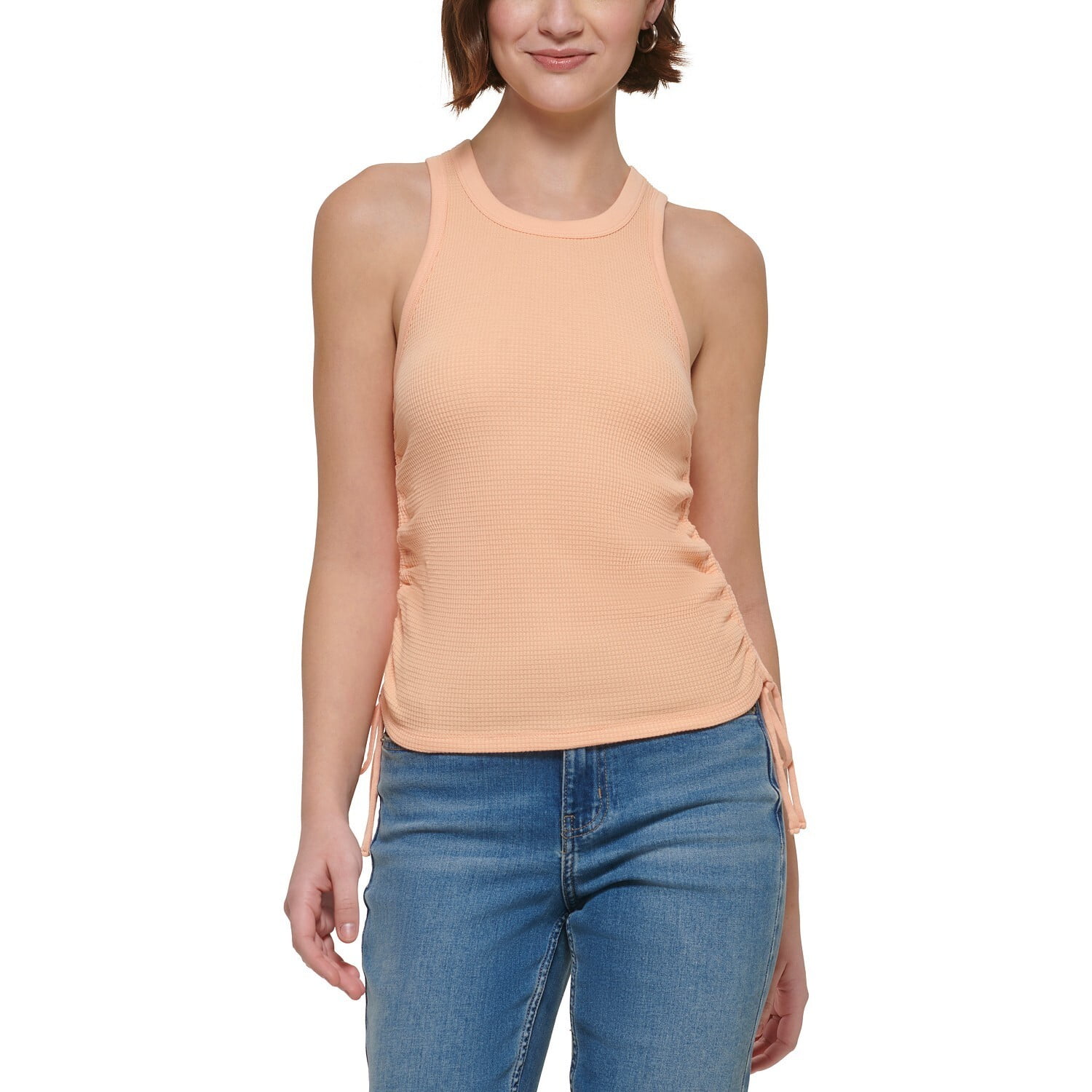 Calvin Klein Women's Tied-Side Tank Top Cosmos B4HP (Regular,M ...