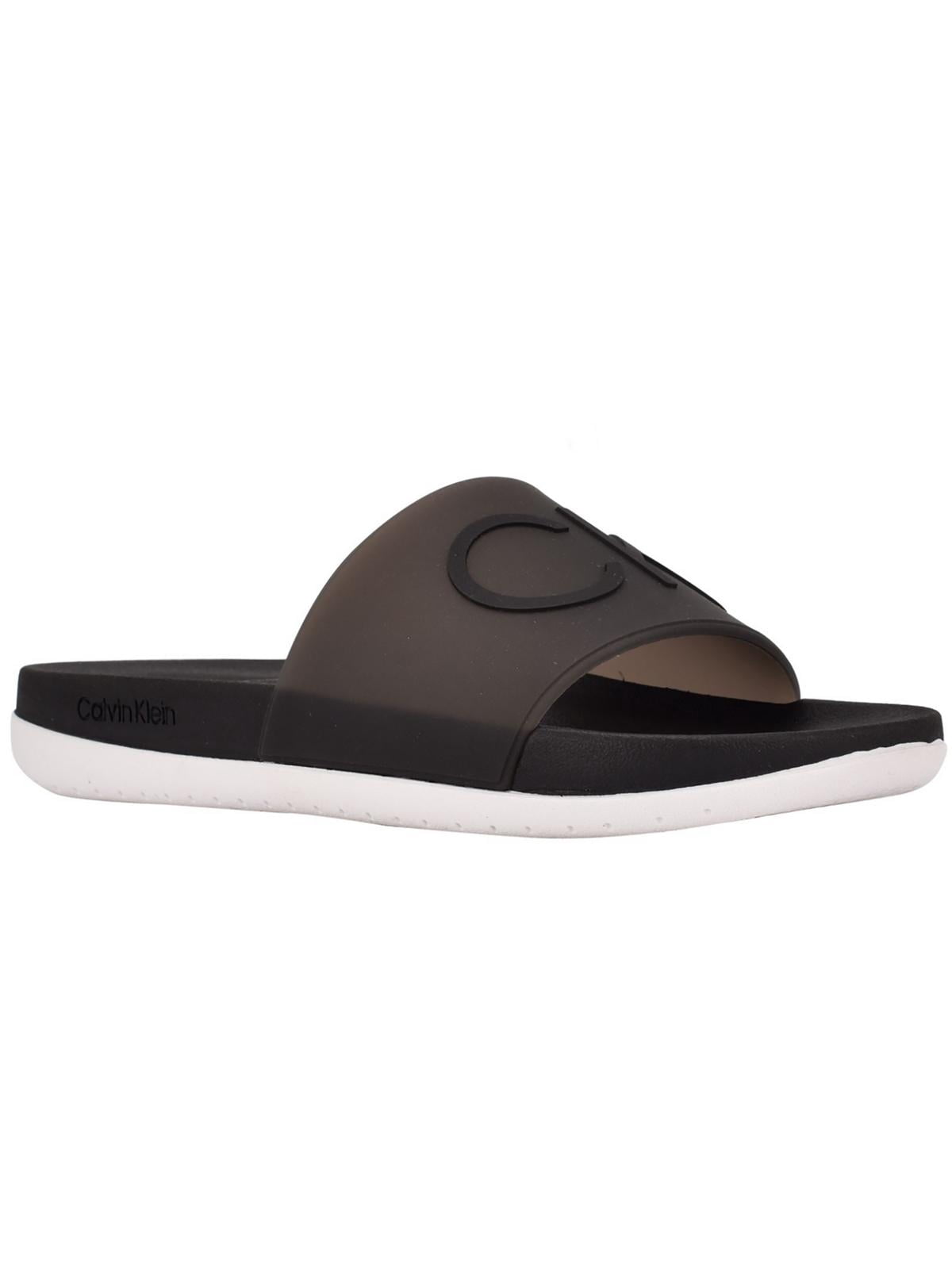 Calvin Klein Womens Bristol Slip On Flat Pool Slides - Walmart.com
